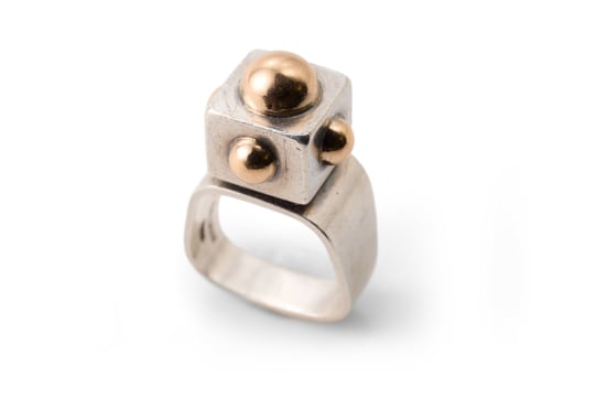 Peter Cullman cube ring | Strauss & Co