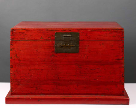 Chinese painted storage chest | Strauss & Co
