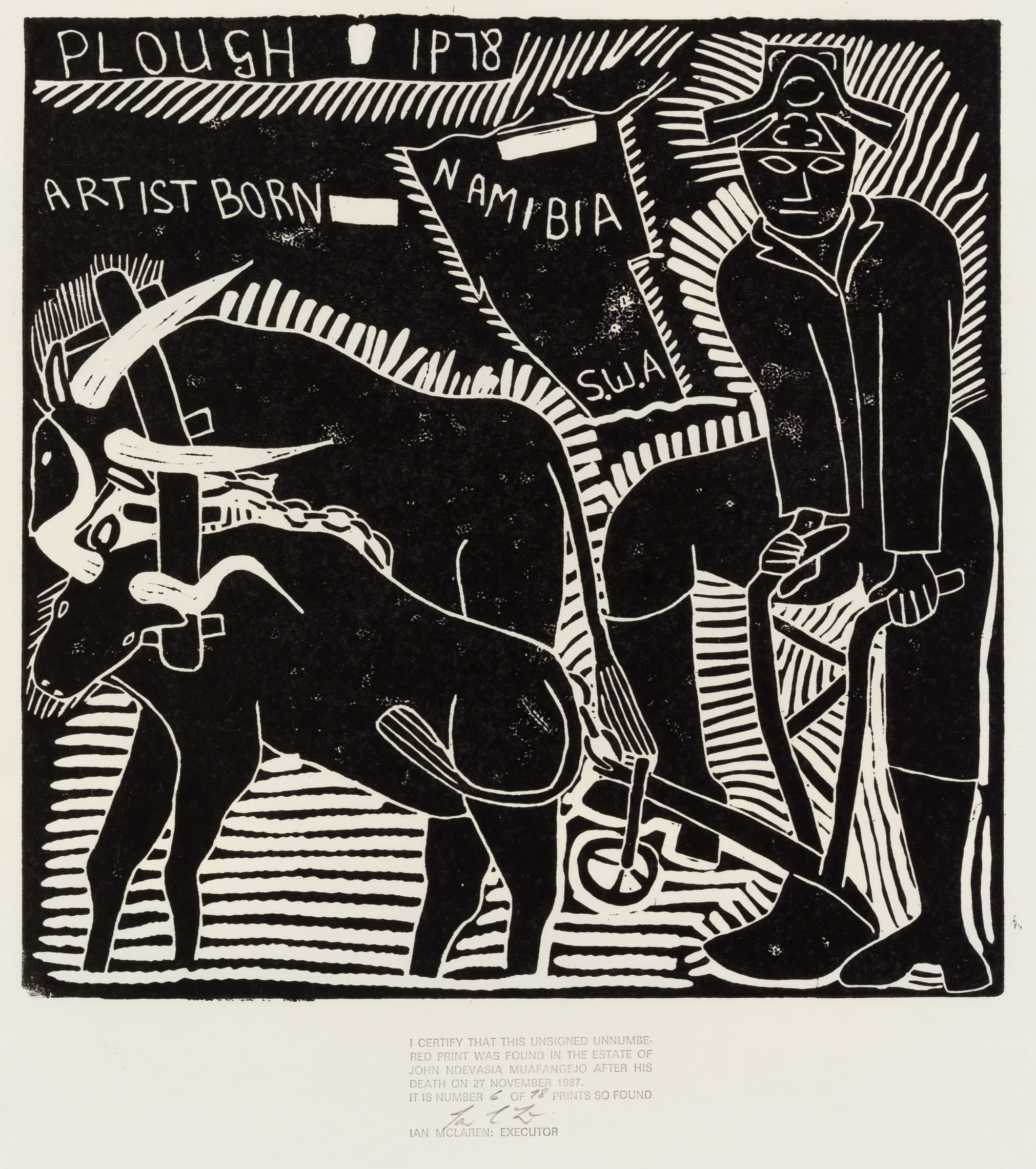 Plough by John Muafangejo | Strauss & Co