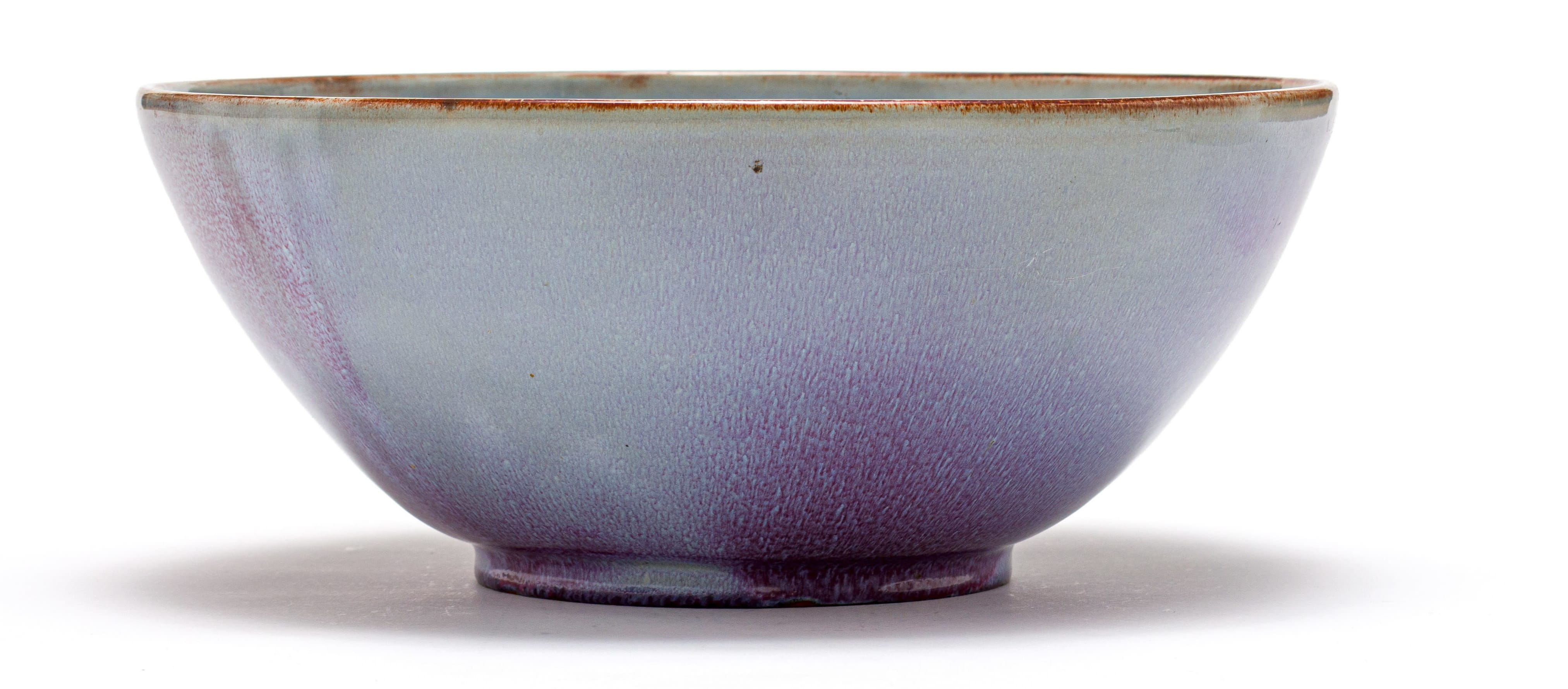 A Linn Ware lavender-glazed bowl | Strauss & Co