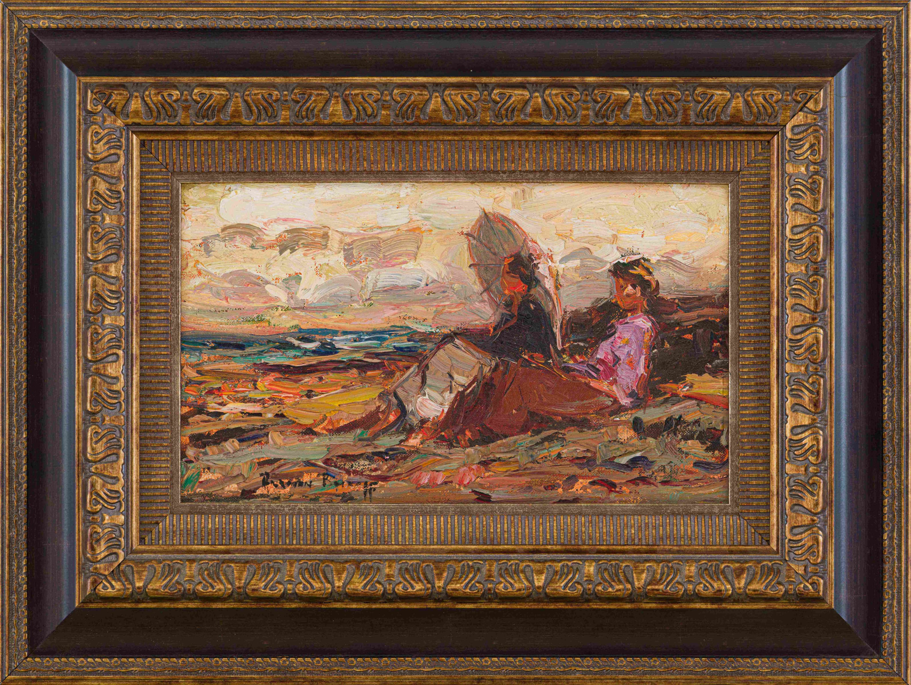 Two Women on the Beach by Adriaan Boshoff | Strauss & Co