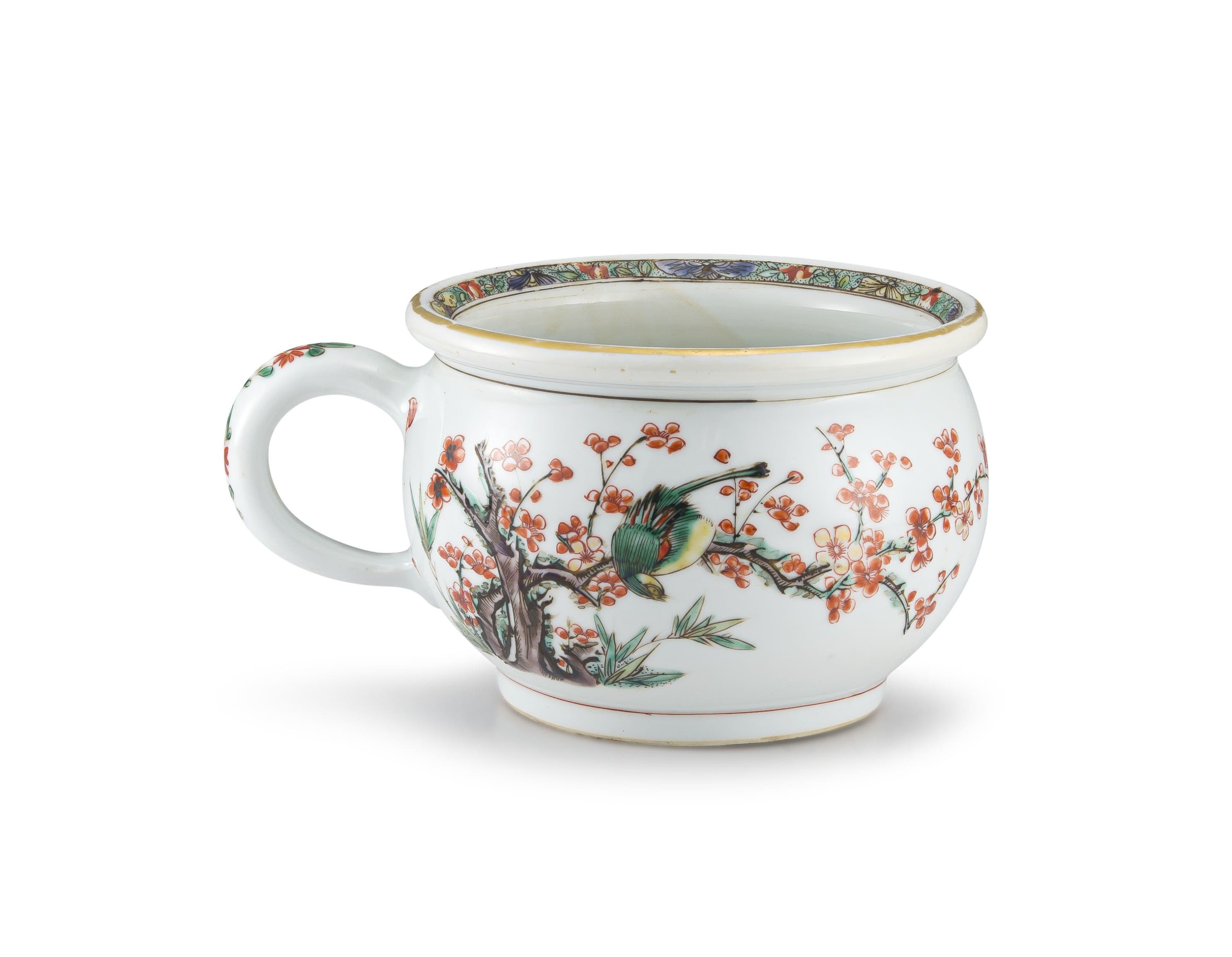 A Chinese famille-verte vomit pot, Qing Dynasty, 18th century | Strauss ...