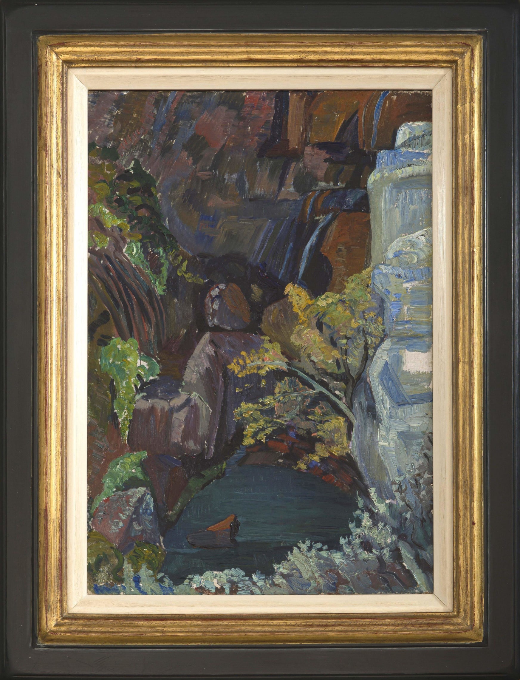 A Portrait of a Woman (verso) by Waterfall at Hebron (recto) by Ruth ...