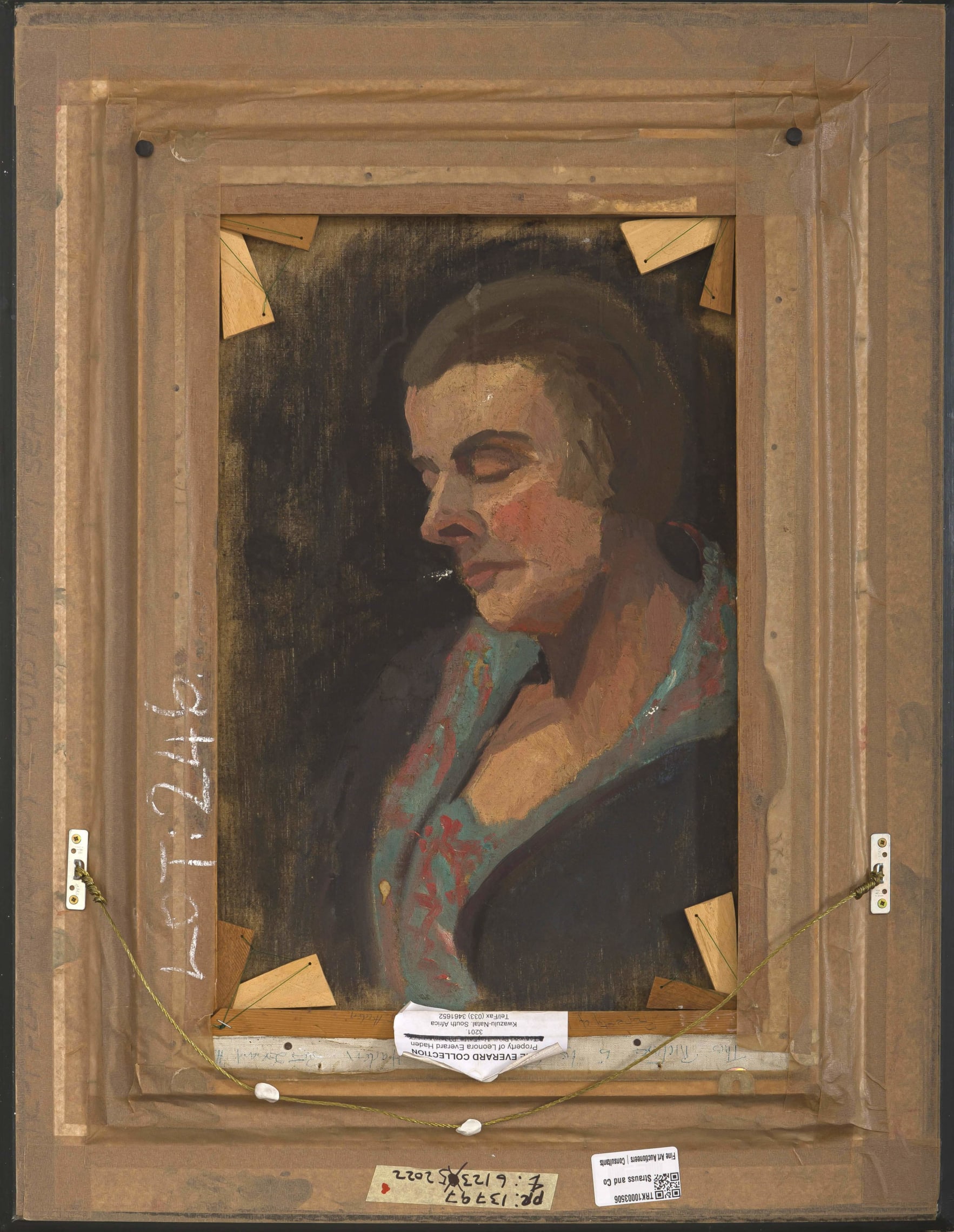 A Portrait of a Woman (verso) by Waterfall at Hebron (recto) by Ruth ...