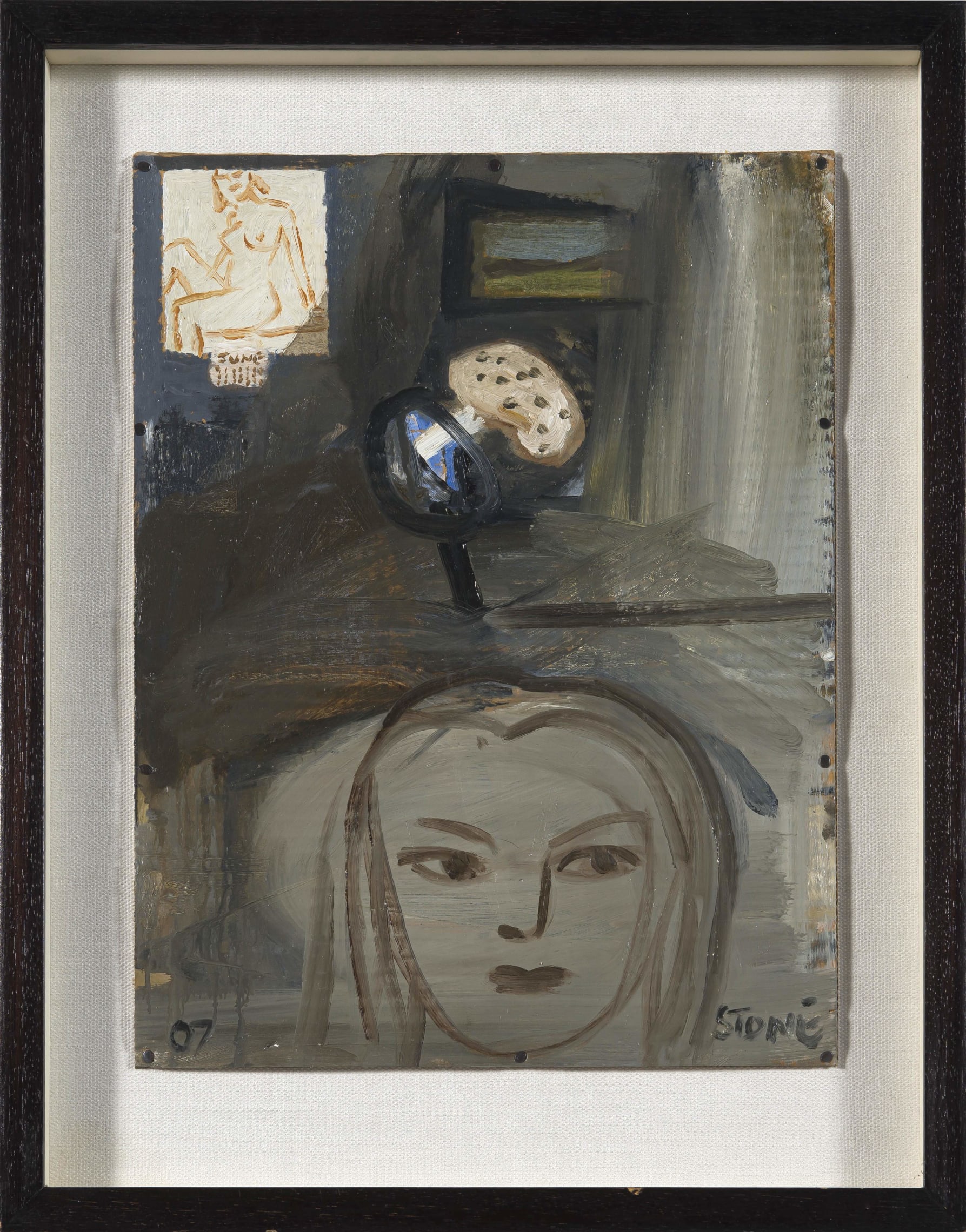 Interior with Woman's Face by Simon Stone | Strauss & Co