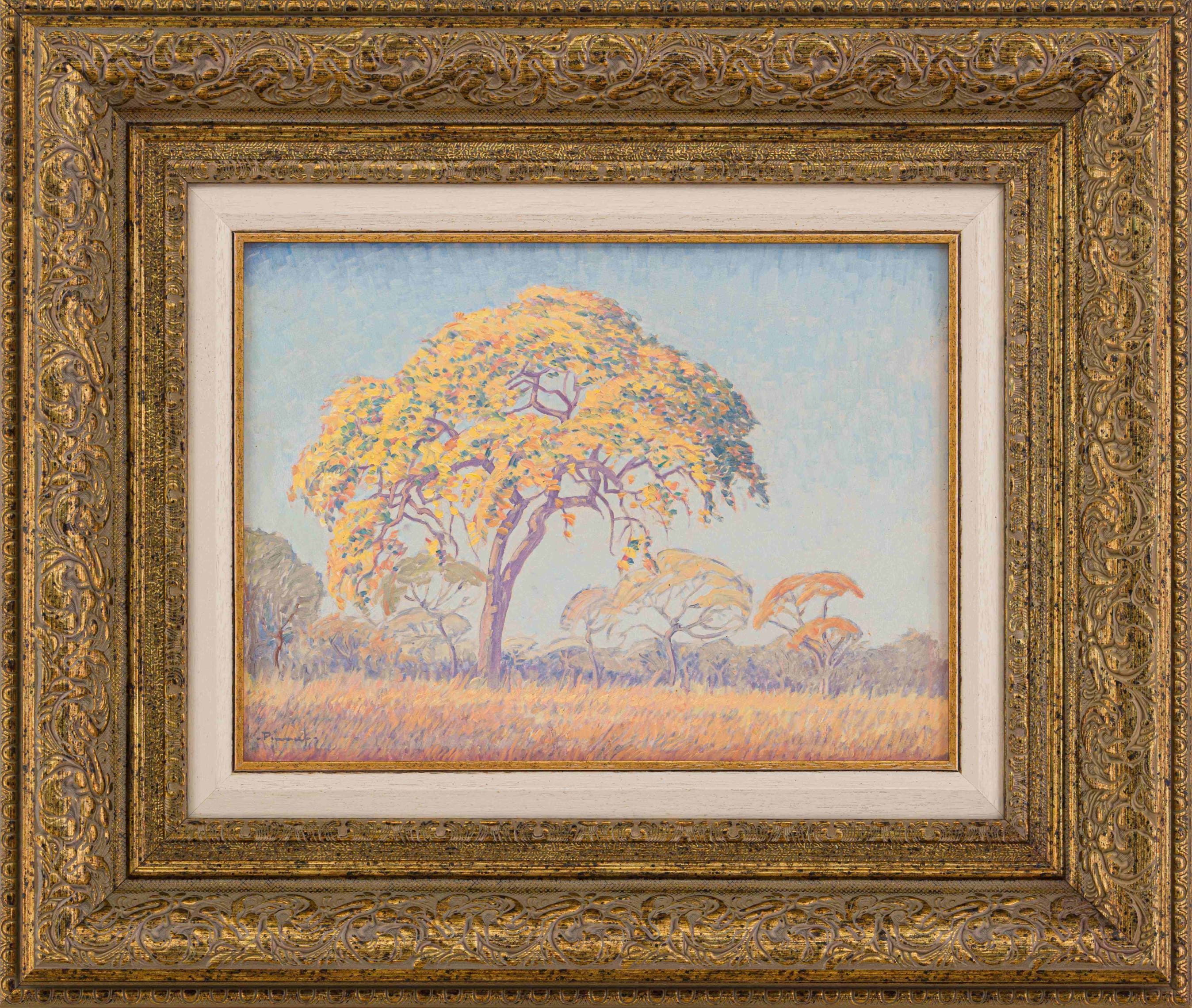 Bushveld Landscape with Wild Syringa Trees by Jacob Hendrik Pierneef ...