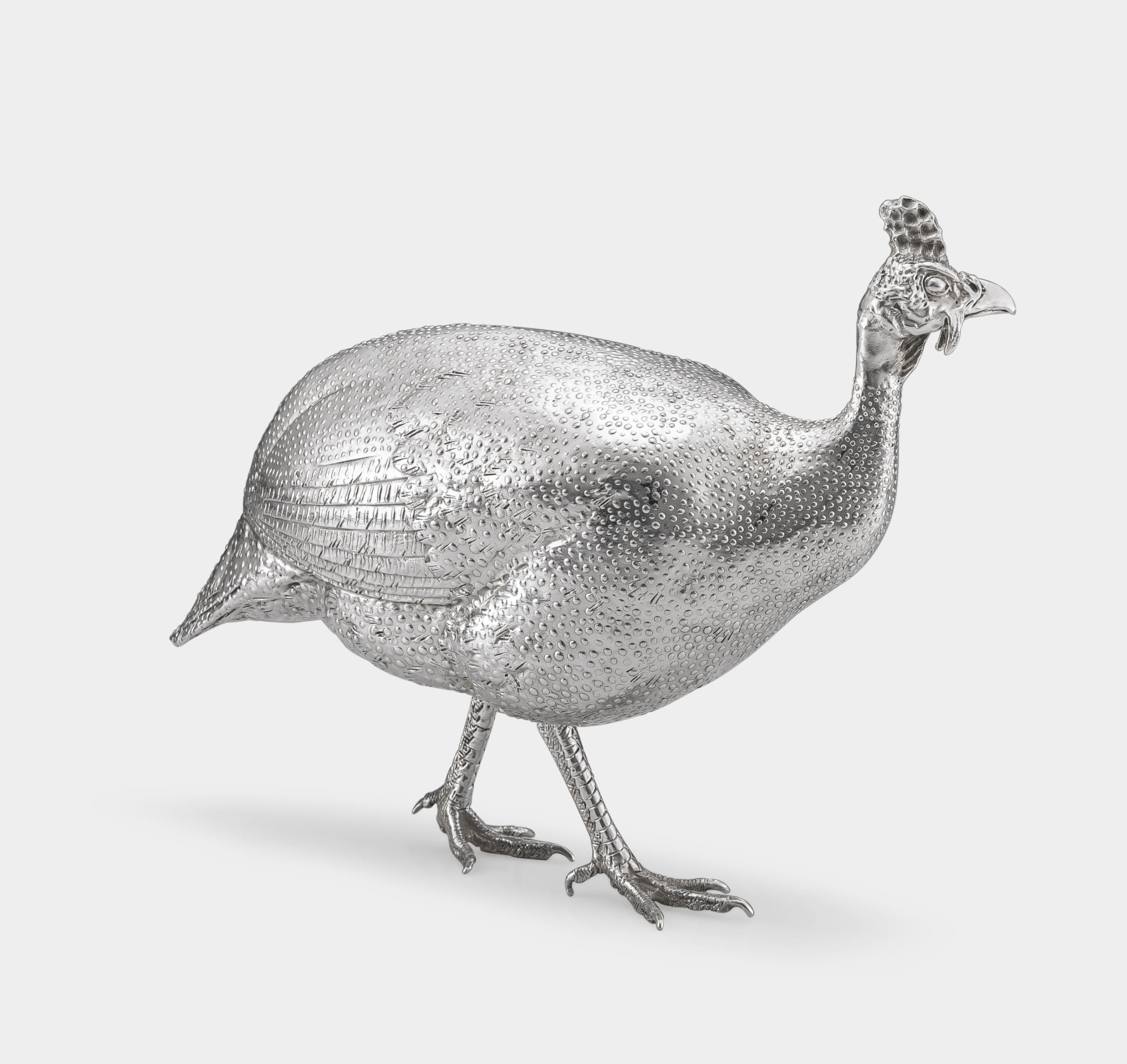 A Zimbabwean silver helmeted guinea fowl, Patrick Mavros, 2005 ...