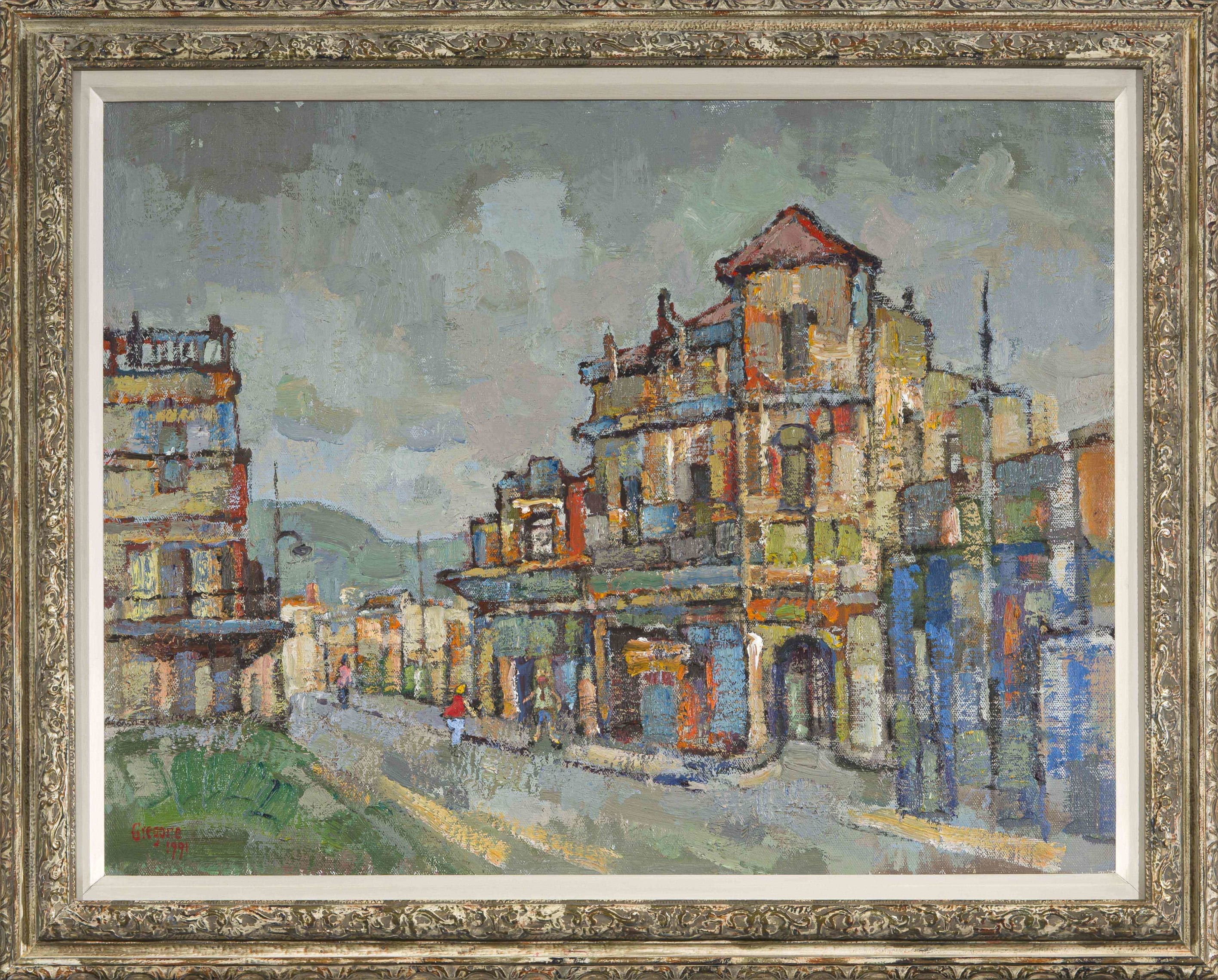 Cape Town Street Scene by Gregoire Boonzaier | Strauss & Co