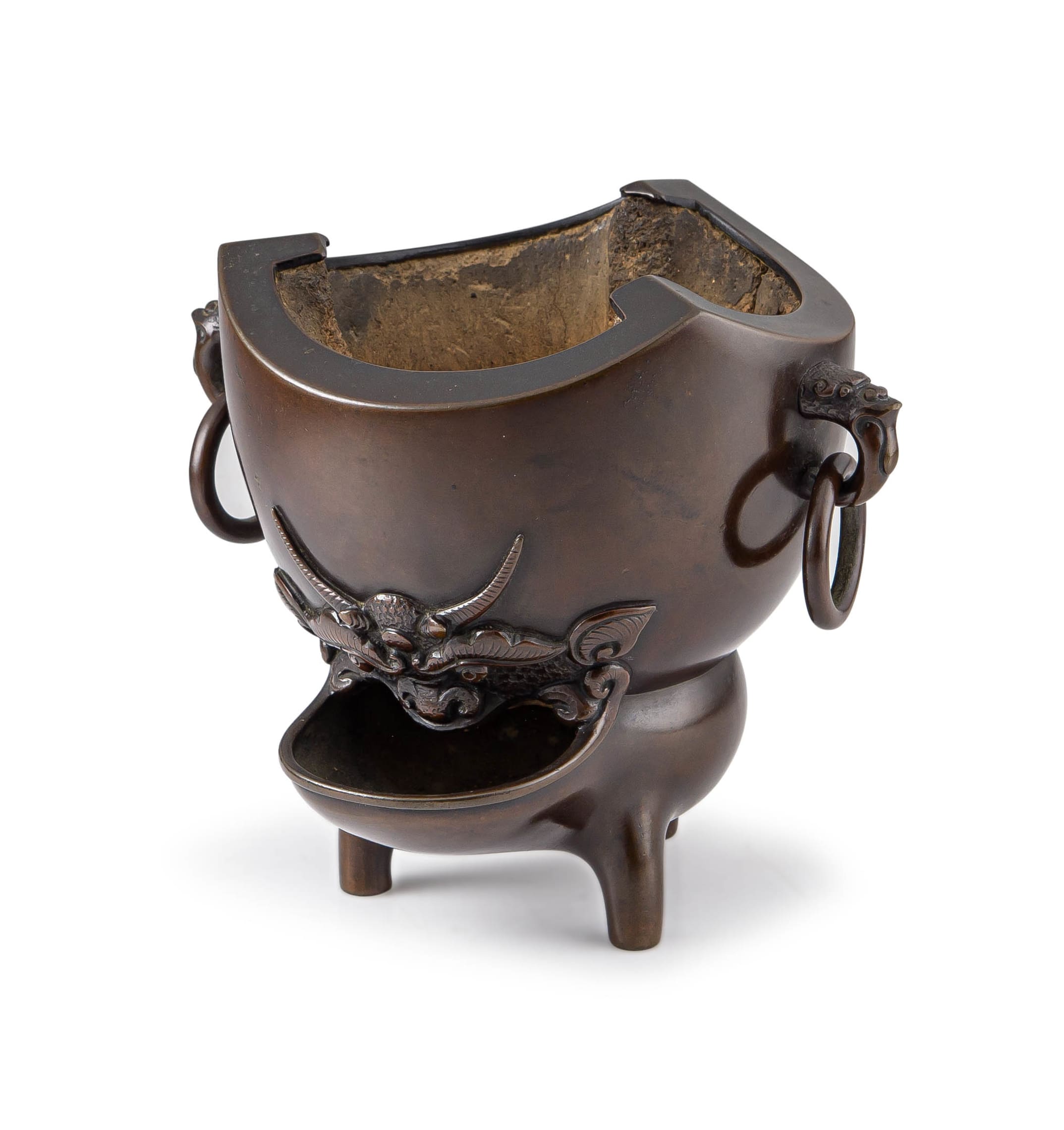 A Japanese bronze hand warmer, Meiji period, 1868-1912 | Strauss & Co
