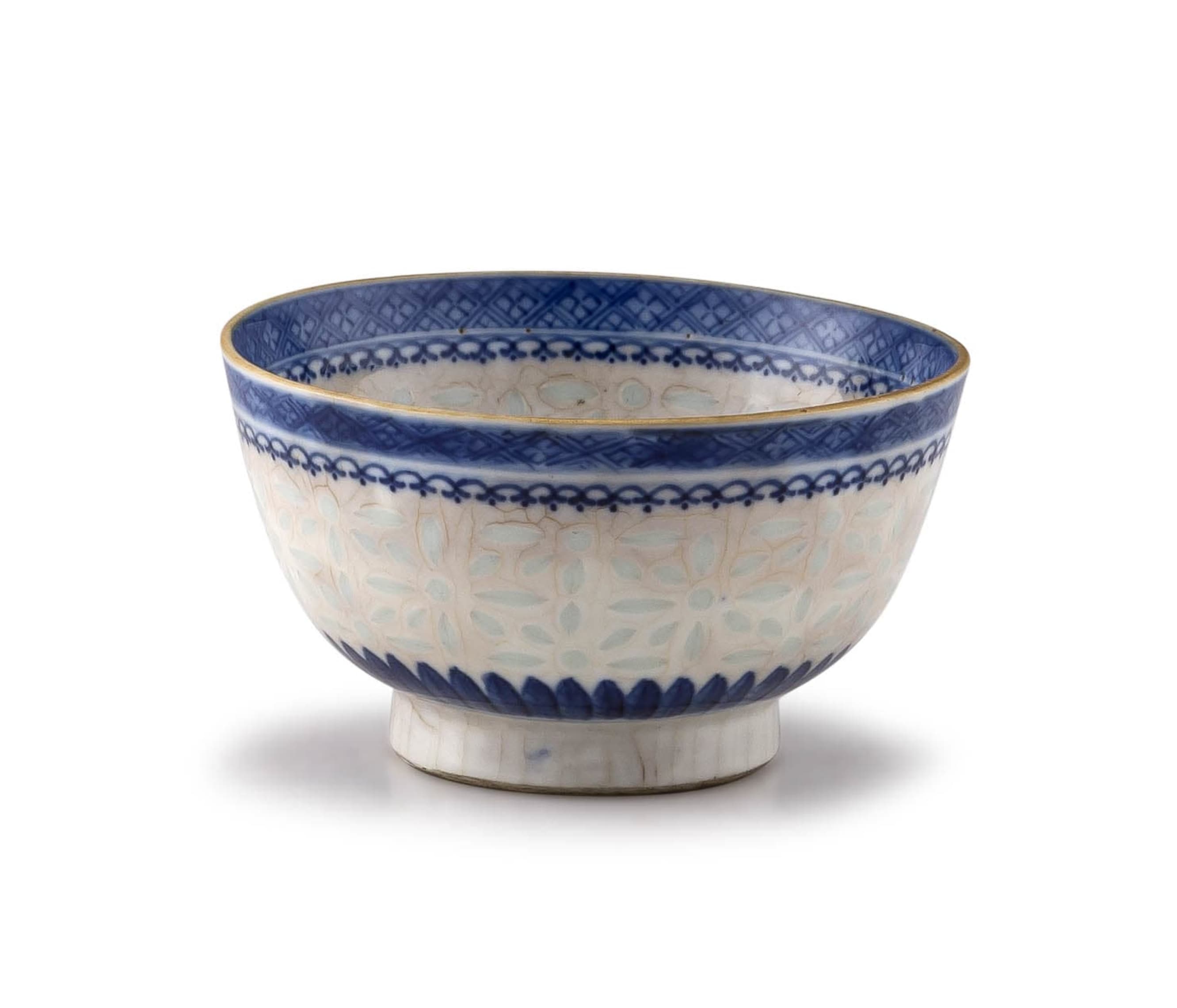 A Chinese soft paste blue and white two-handled loving cup, Qing ...