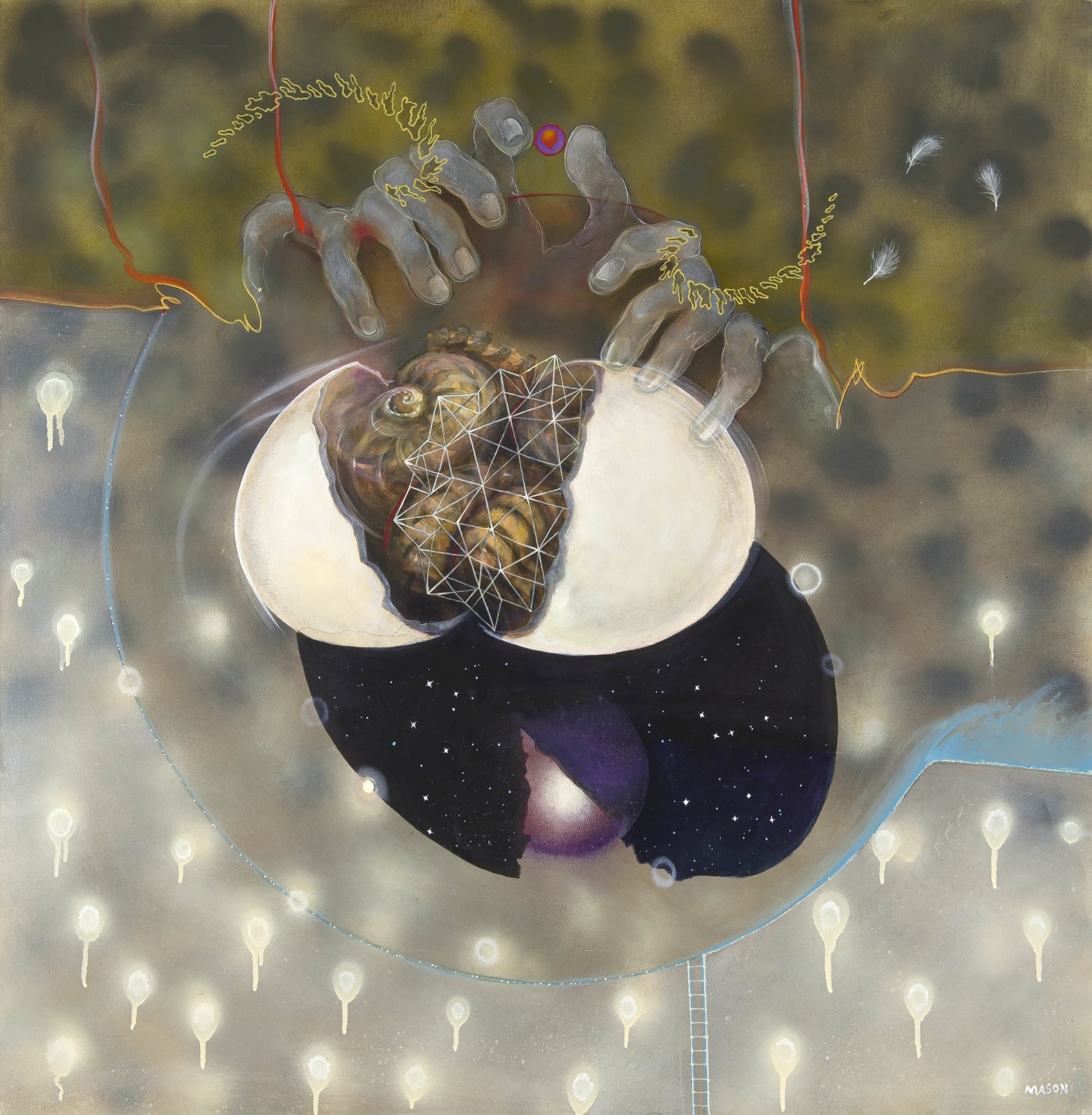 Empedocles Series I and III, diptych by Judith Mason | Strauss & Co