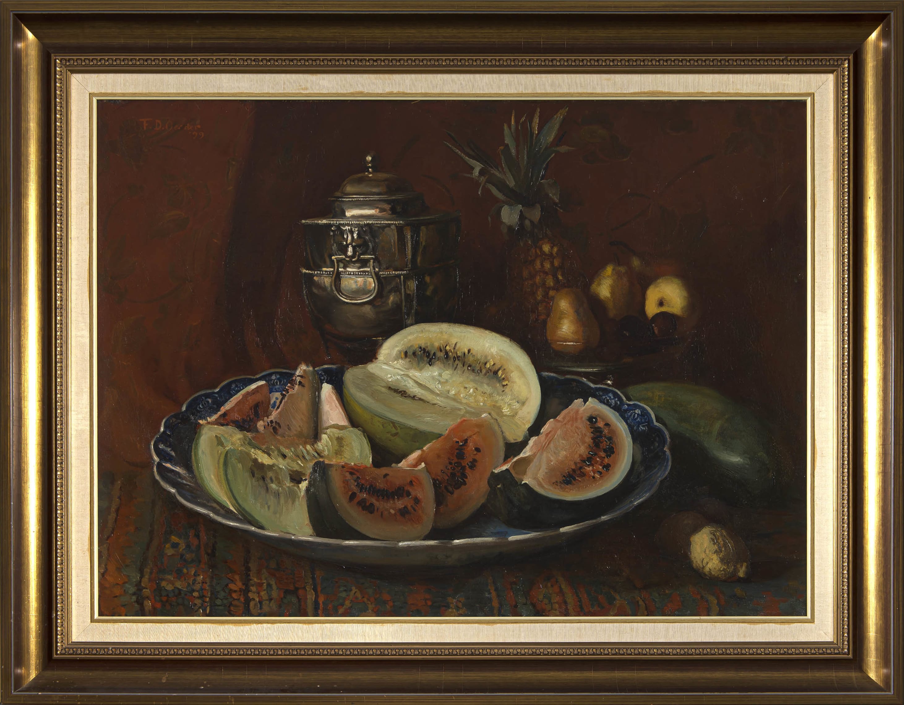 Still Life with Melons by Frans Oerder | Strauss & Co