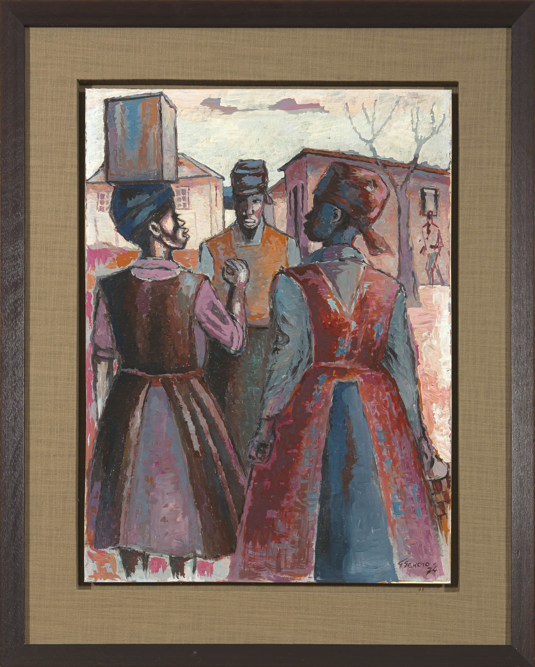 Group Talking by Gerard Sekoto | Strauss & Co