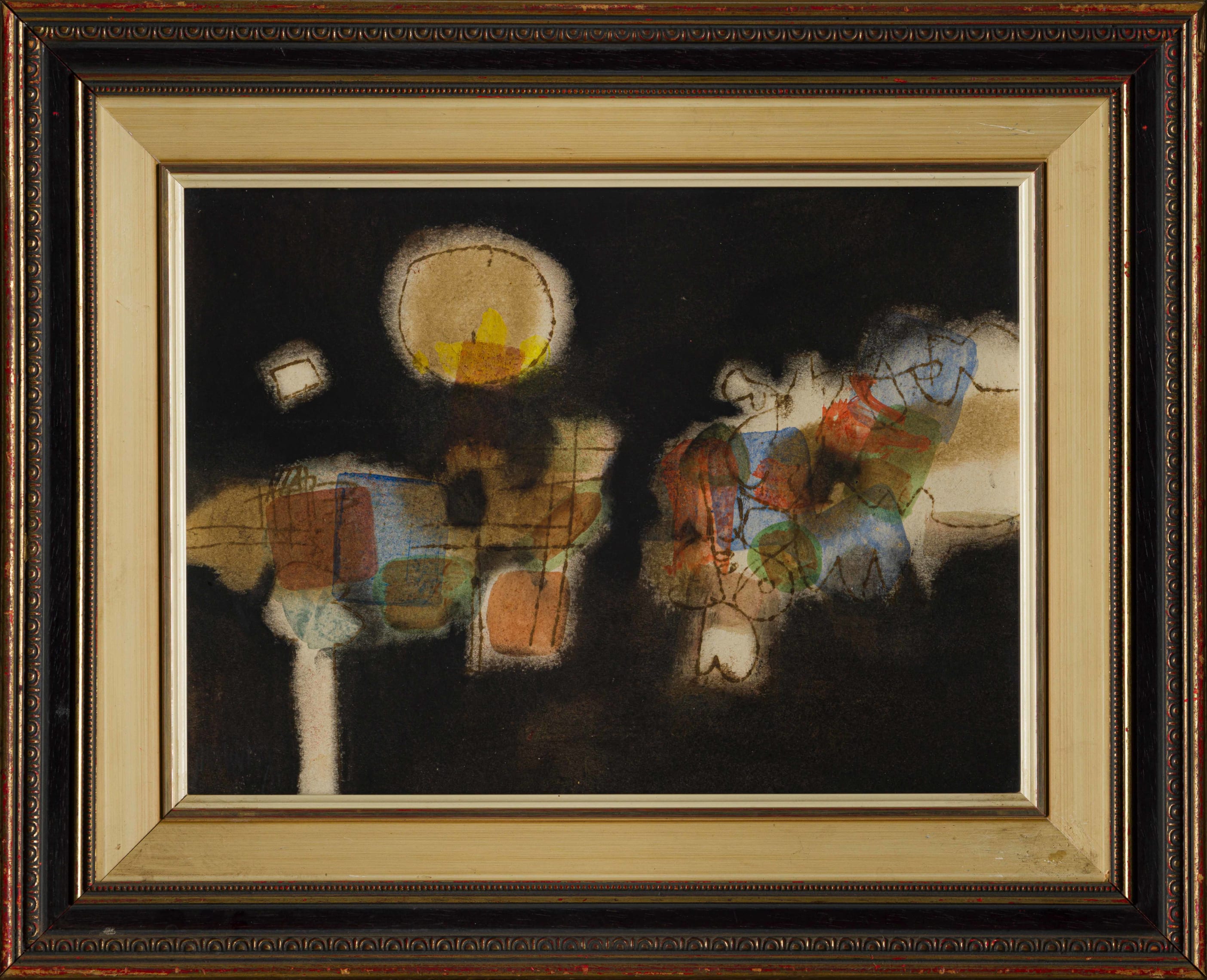 Multicoloured Abstract with Circle by Douglas Portway | Strauss & Co