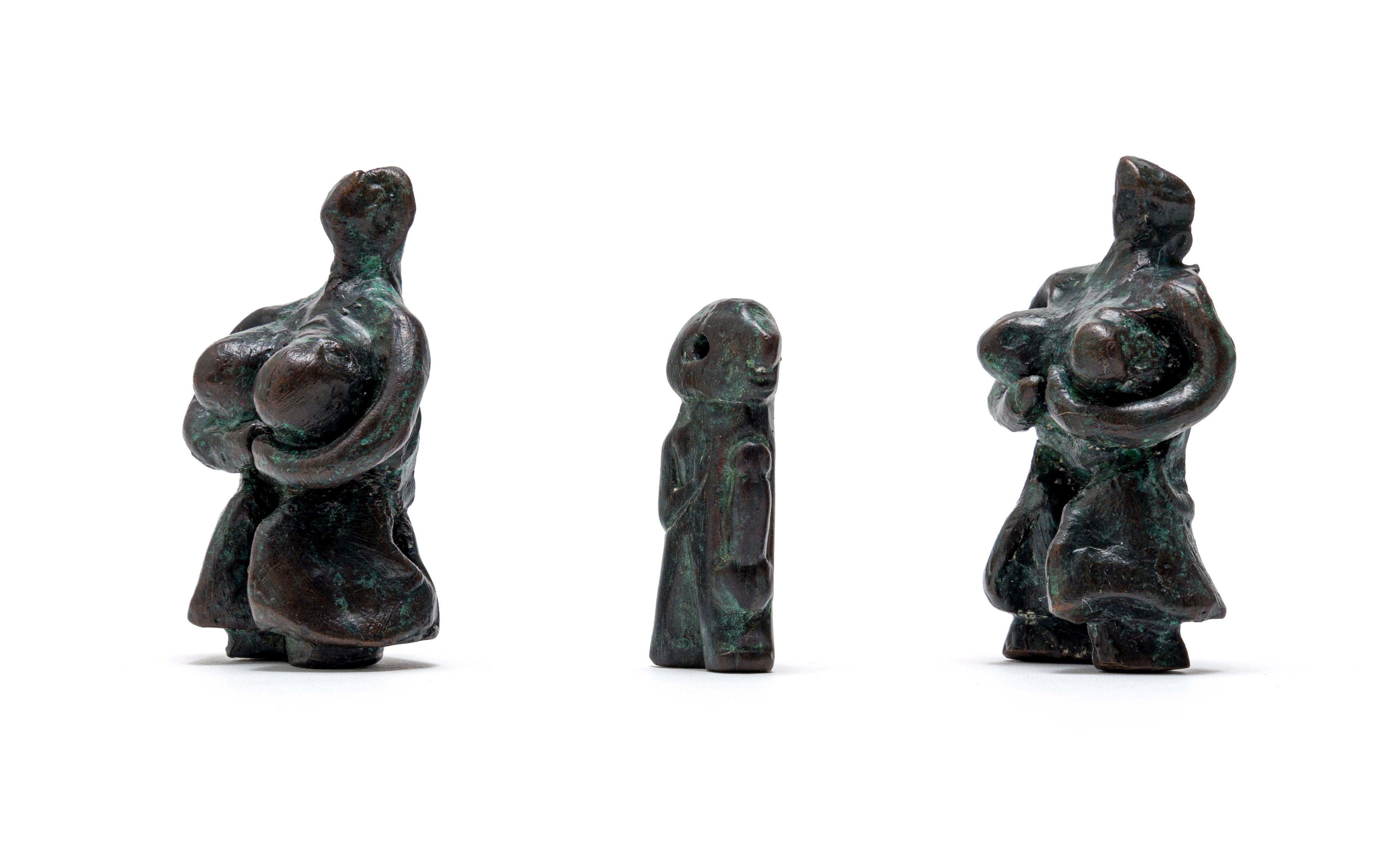 Standing Woman, Standing Woman, Reclining Male Figure, Greek Amulet ...