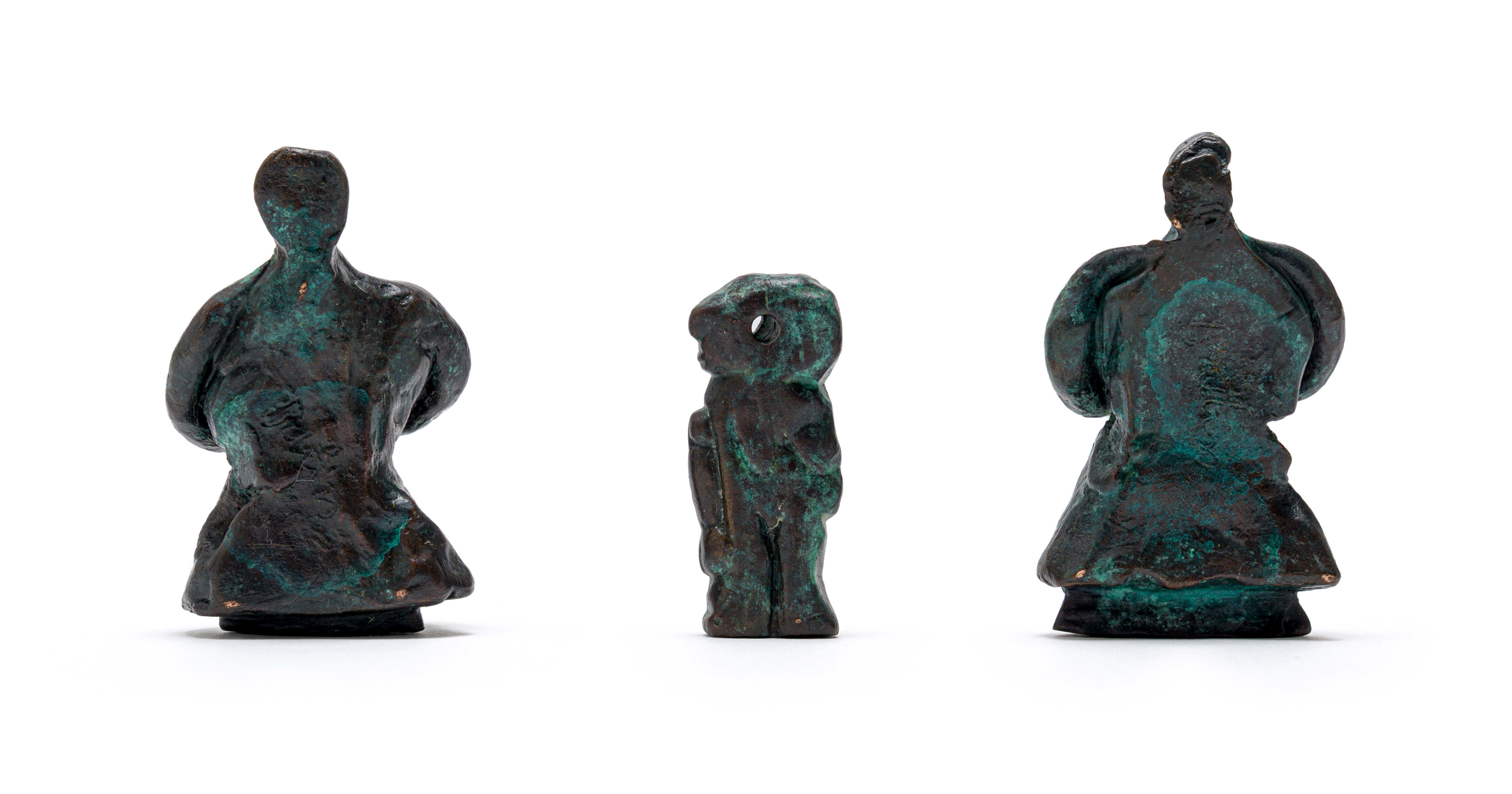 Standing Woman, Standing Woman, Reclining Male Figure, Greek Amulet ...