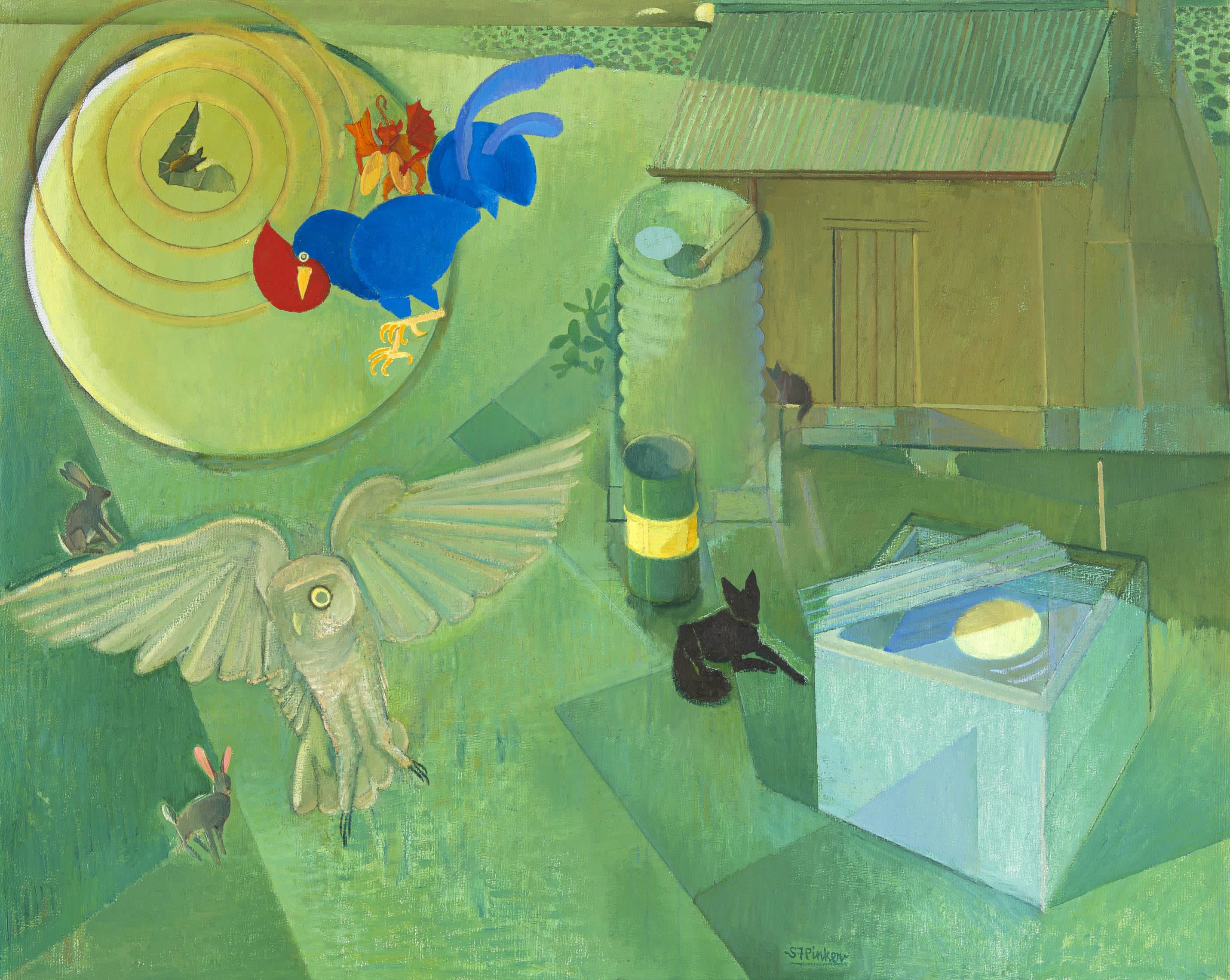 Nightscape, triptych by Stanley Pinker | Strauss & Co