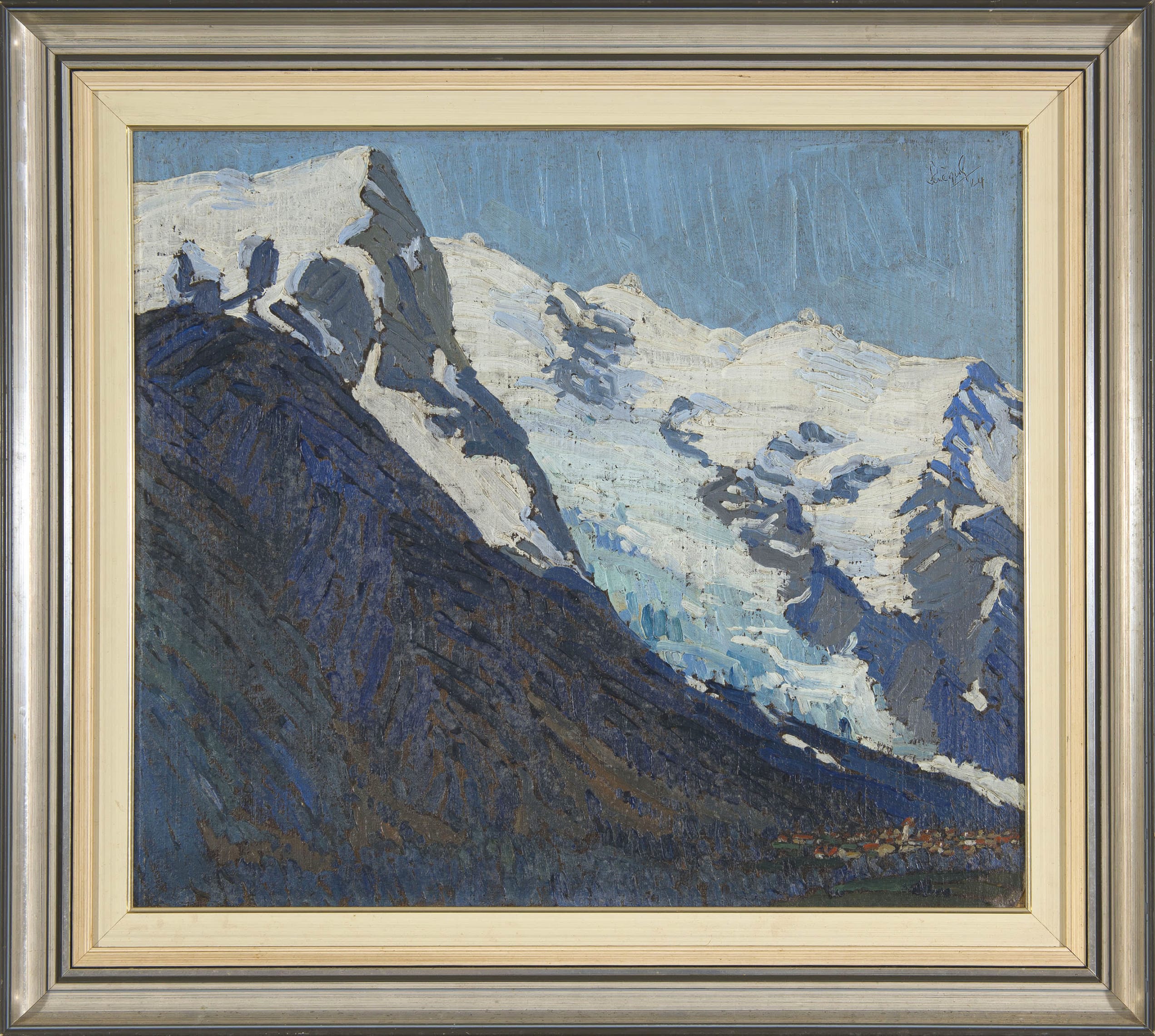 Dorpie aan die Voet van die Alpe (Village at the Foot of the Alps) by ...