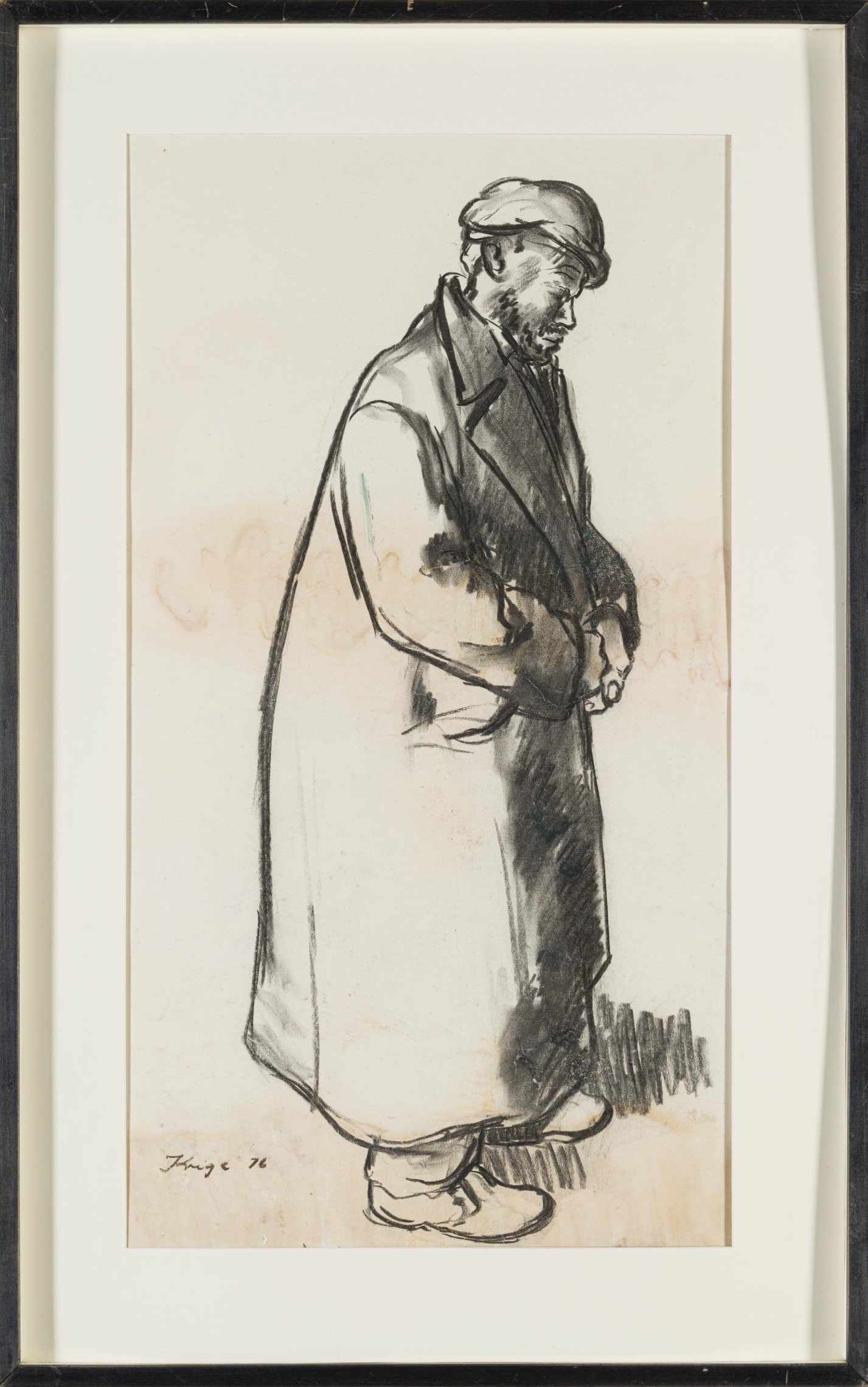 Old Man (Krisjan) in Overcoat by François Krige | Strauss & Co