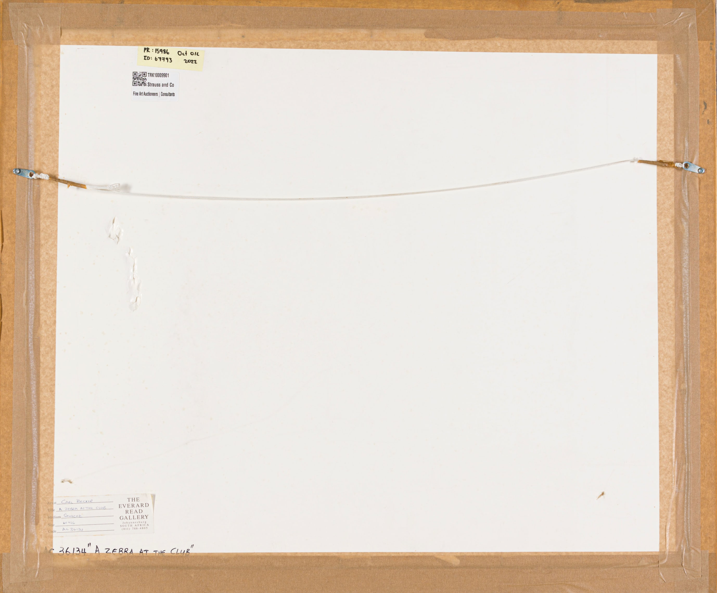 A Zebra at the Club by Carl Becker | Strauss & Co