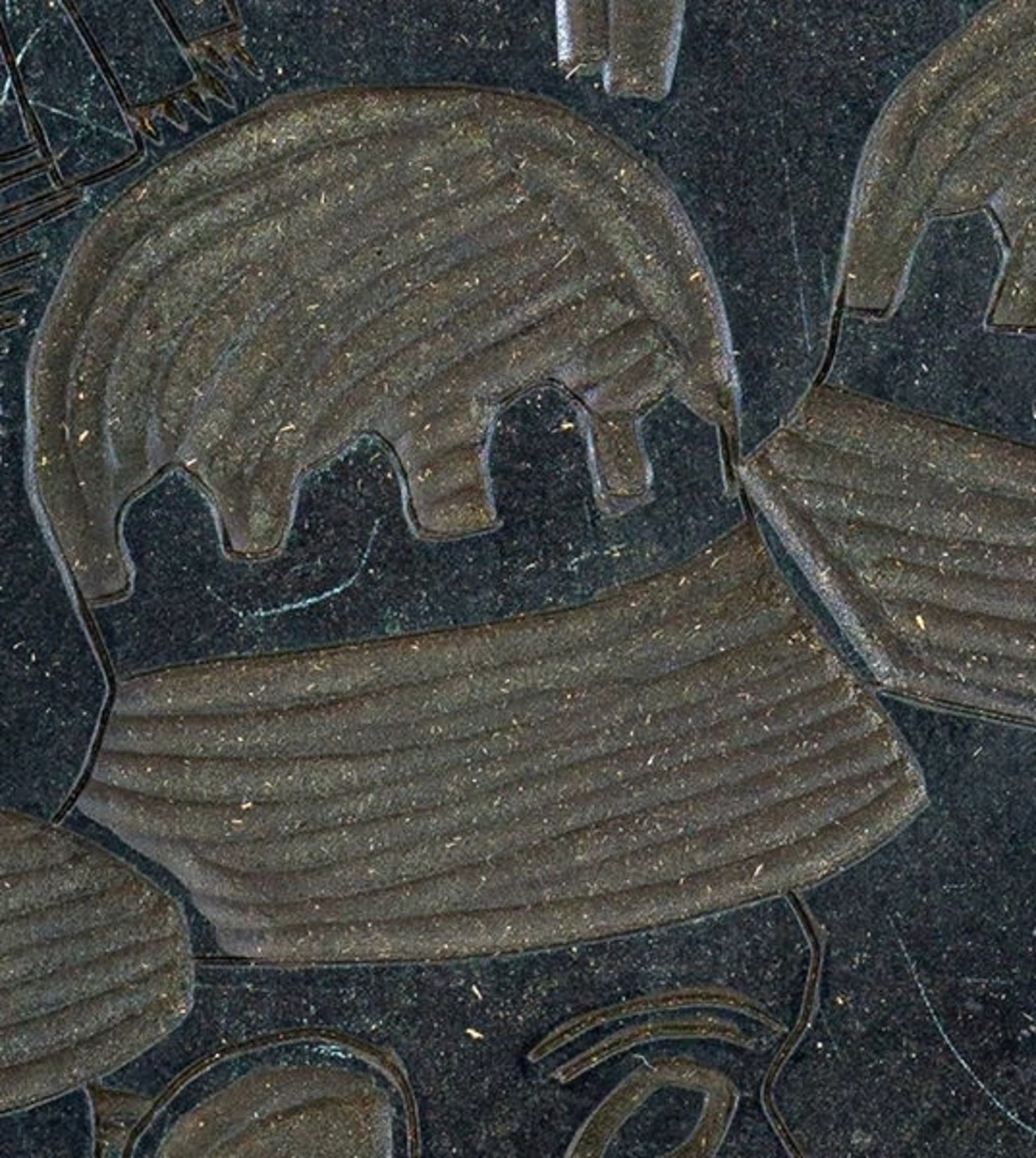 Striking Workers of the Klein Aub Mine (original lino block) by John ...