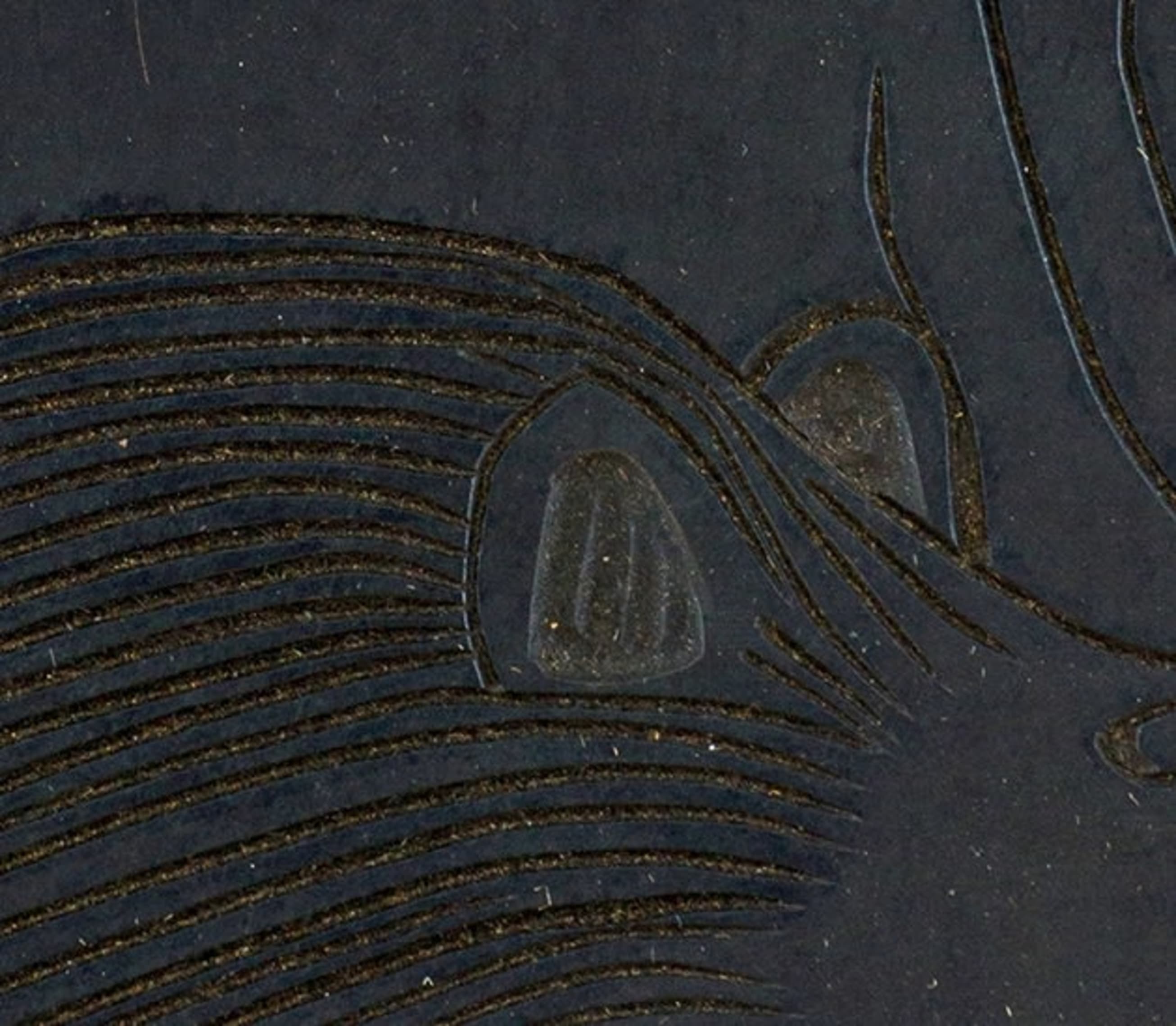 African Lions (original lino block) by John Muafangejo | Strauss & Co