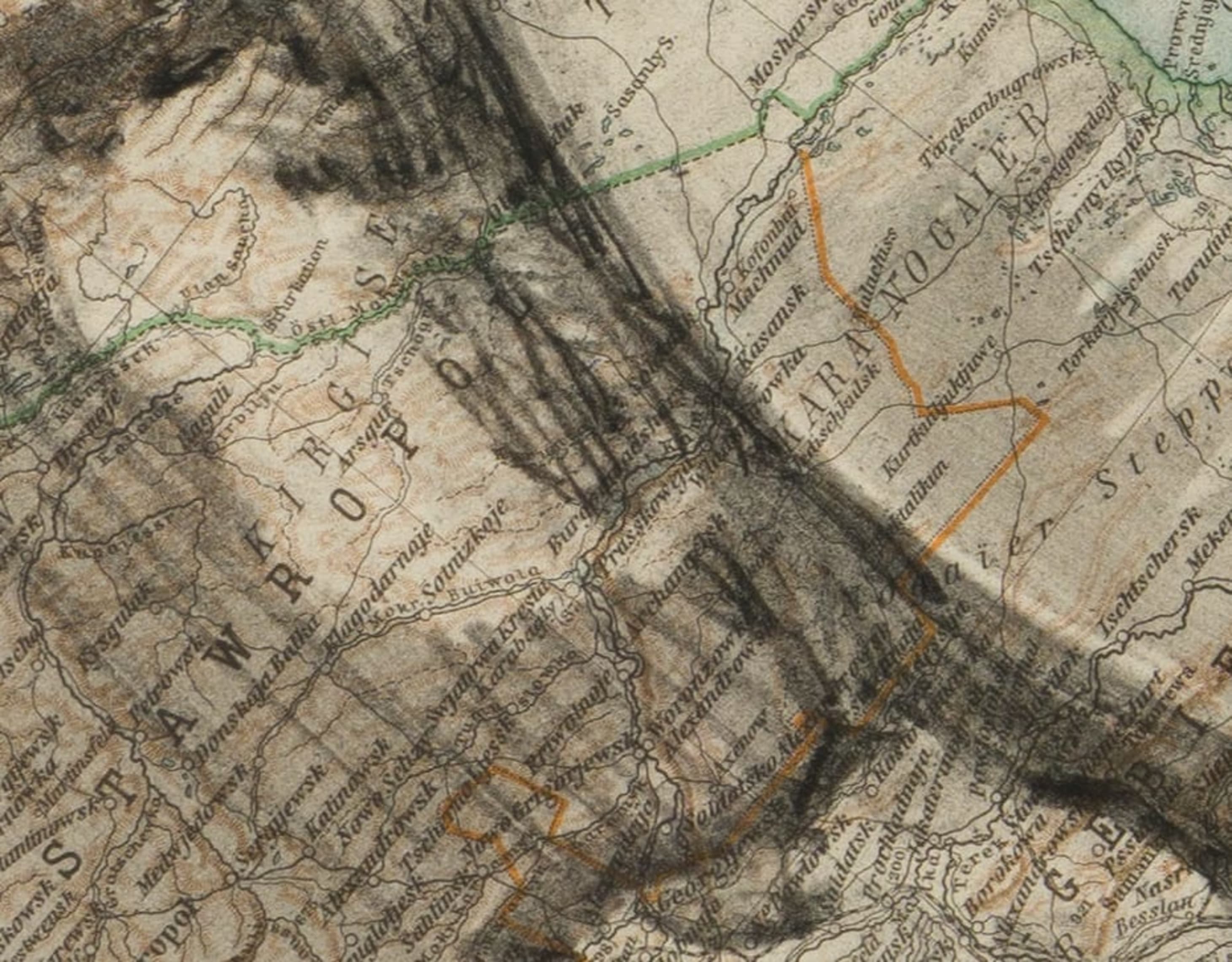 Tondo Drawing C (with Cloud and Landscape) by William Kentridge ...