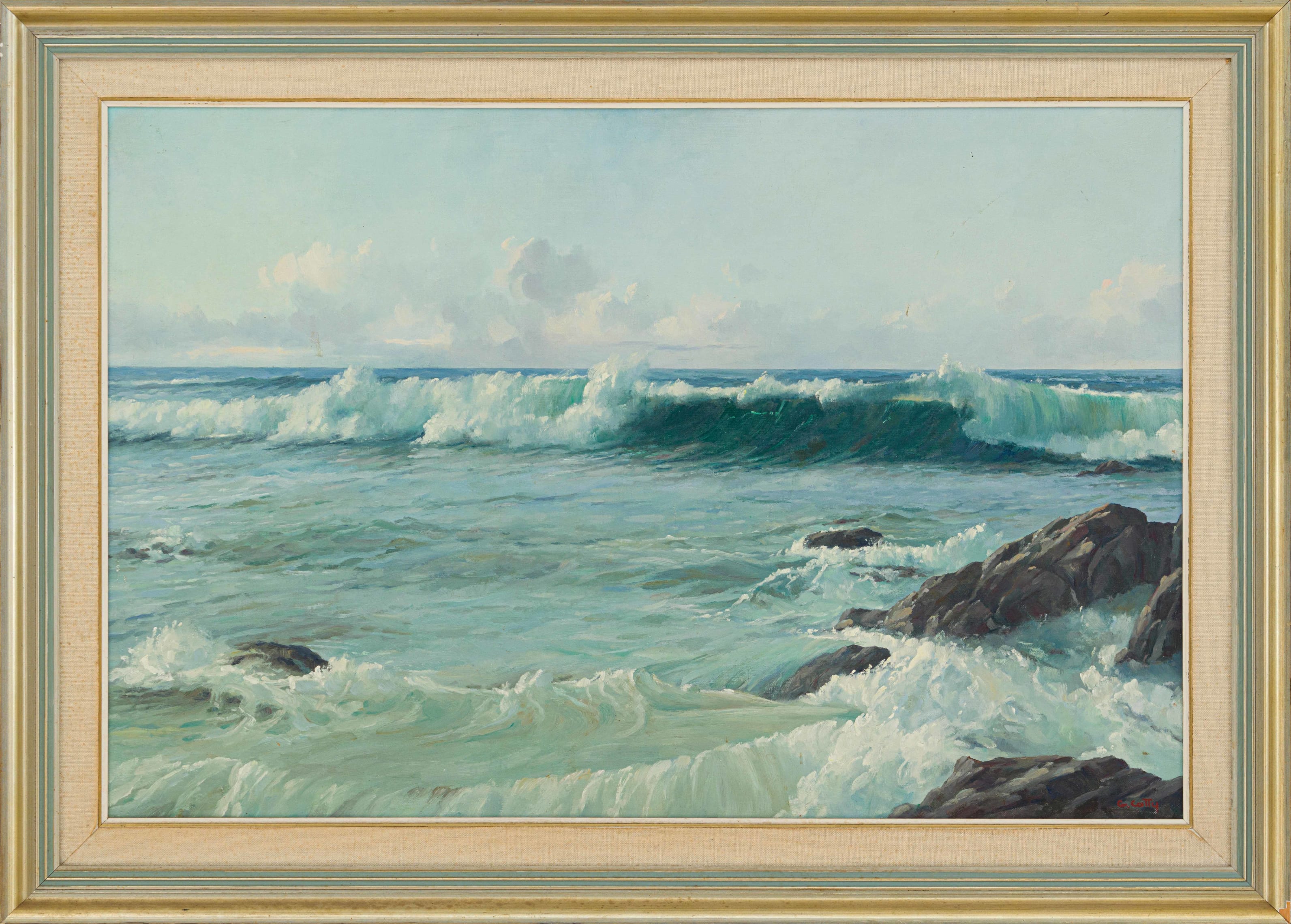 Seascape by Guiseppe (Catty) Cattaruzza | Strauss & Co
