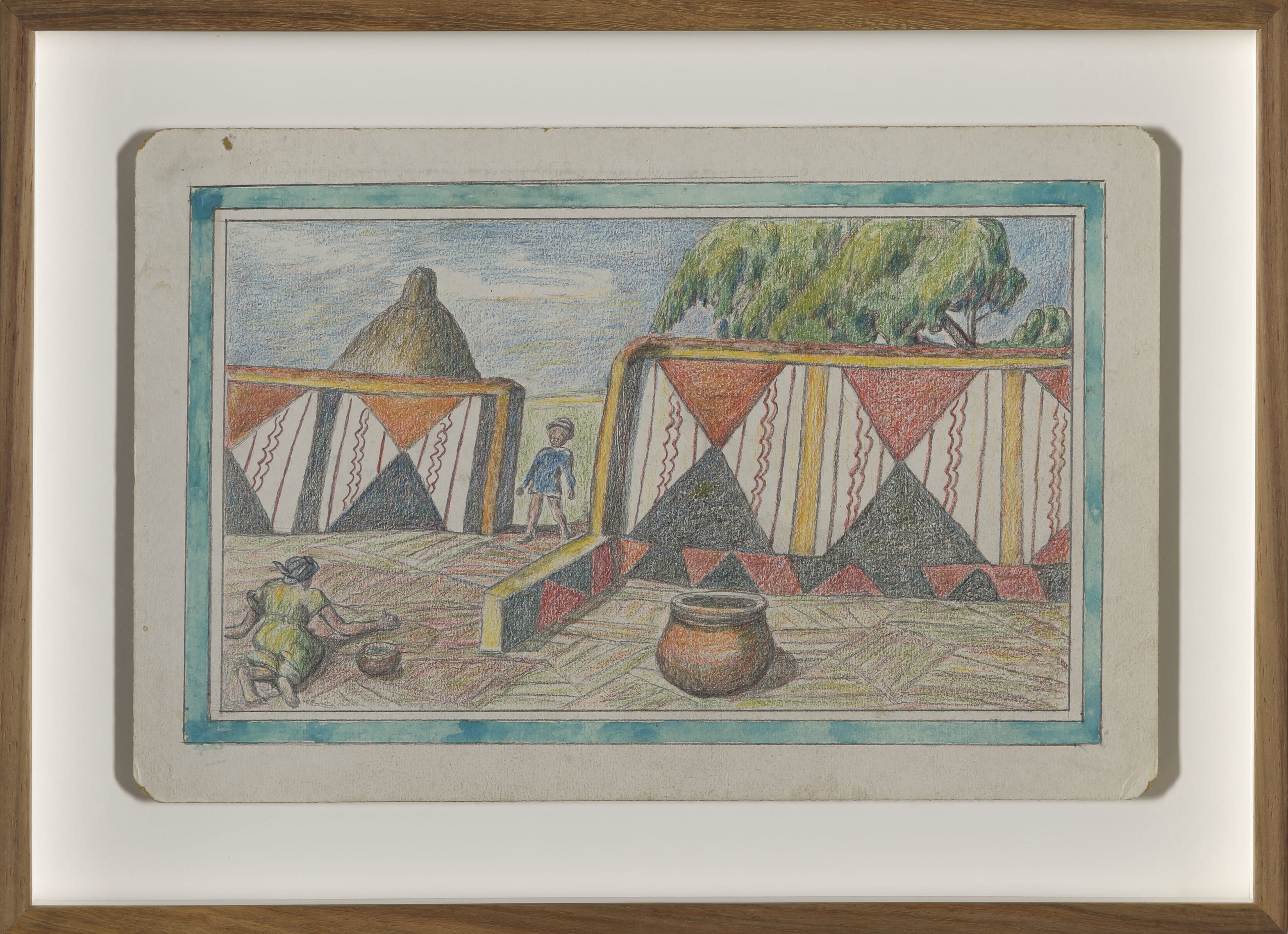 Rural Domestic Scene by Moses Tladi | Strauss & Co