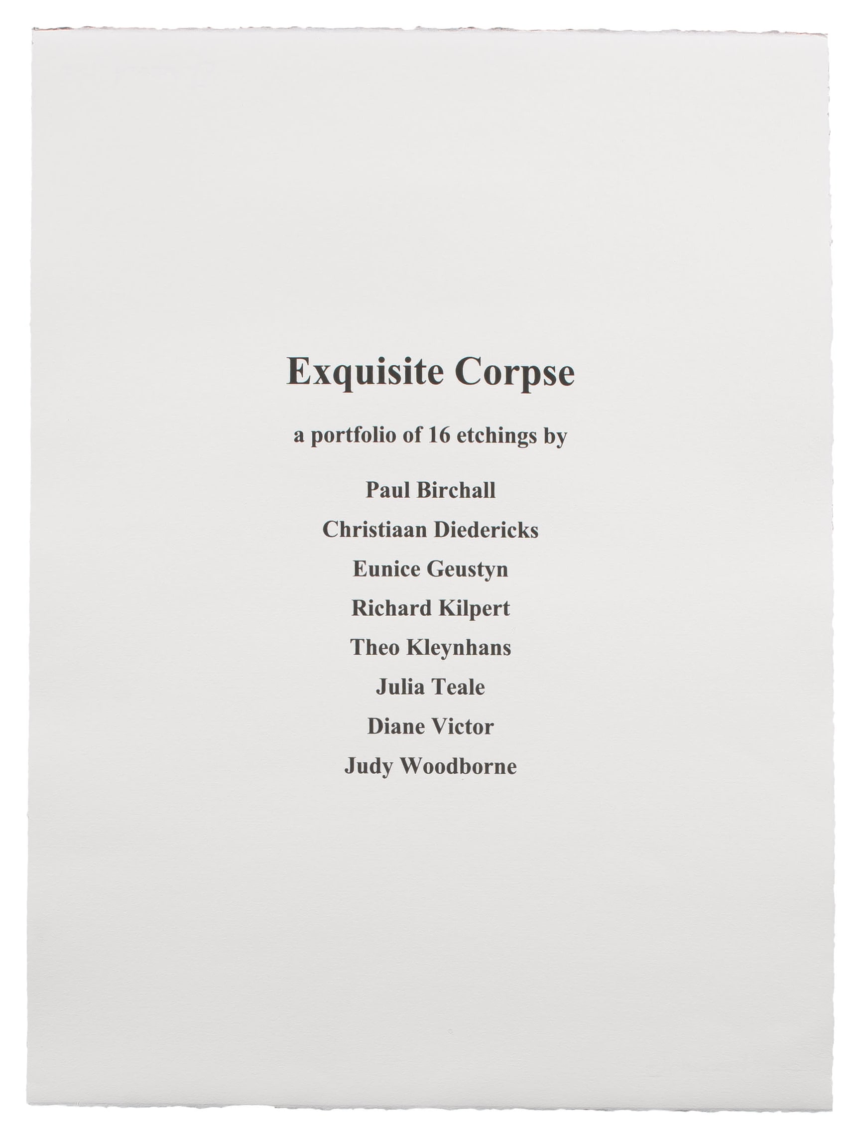 Exquisite Corpse, portfolio by Judy Woodborne | Strauss & Co