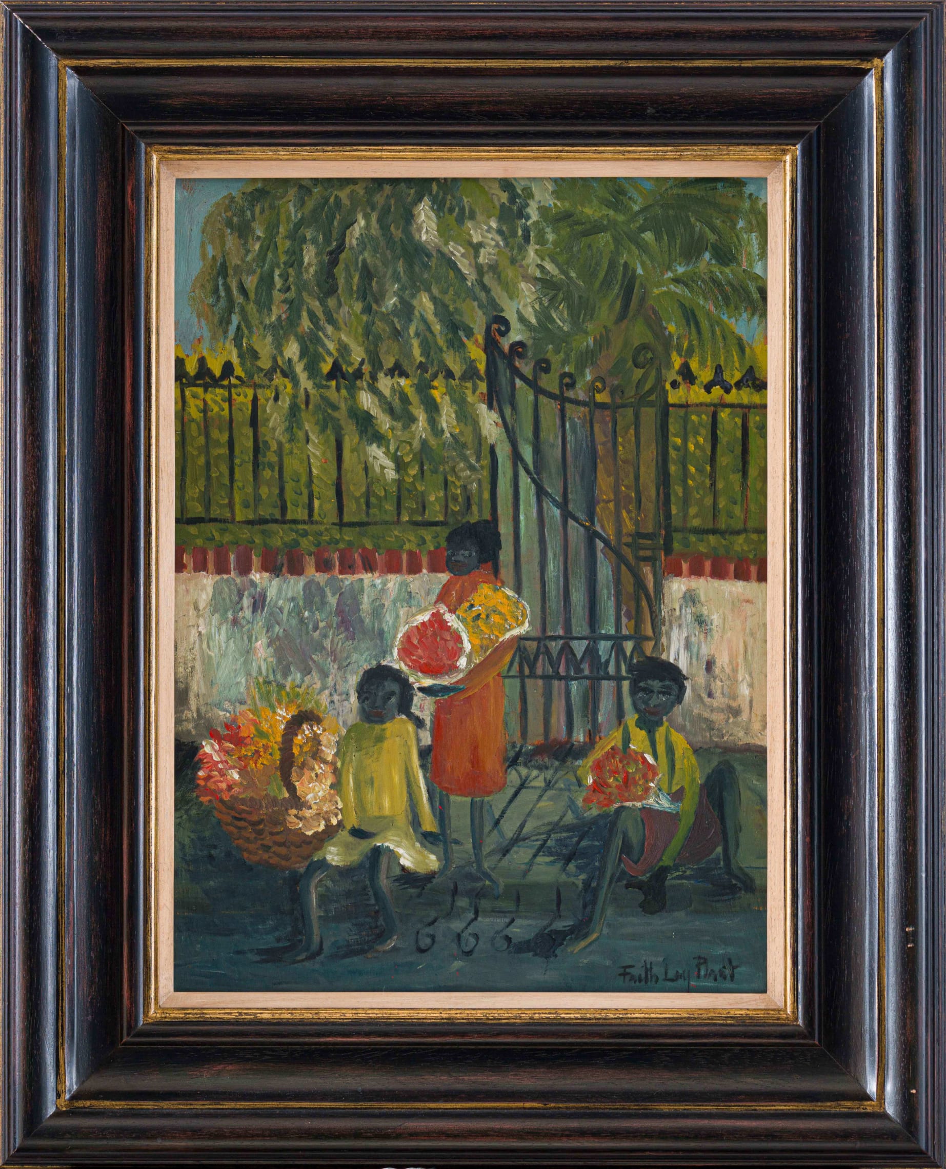 Street Side Flower Sellers by Faith Loy Plaut | Strauss & Co