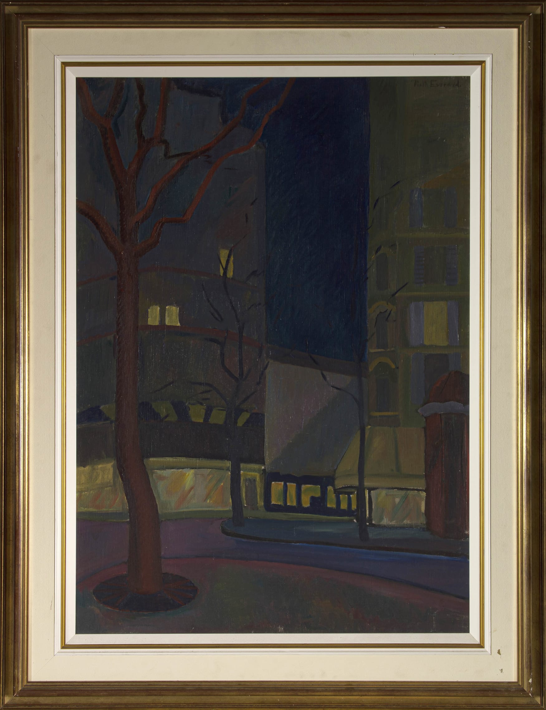Rue de la Grande-Chaumière at Night by Ruth Everard-Haden | Strauss & Co