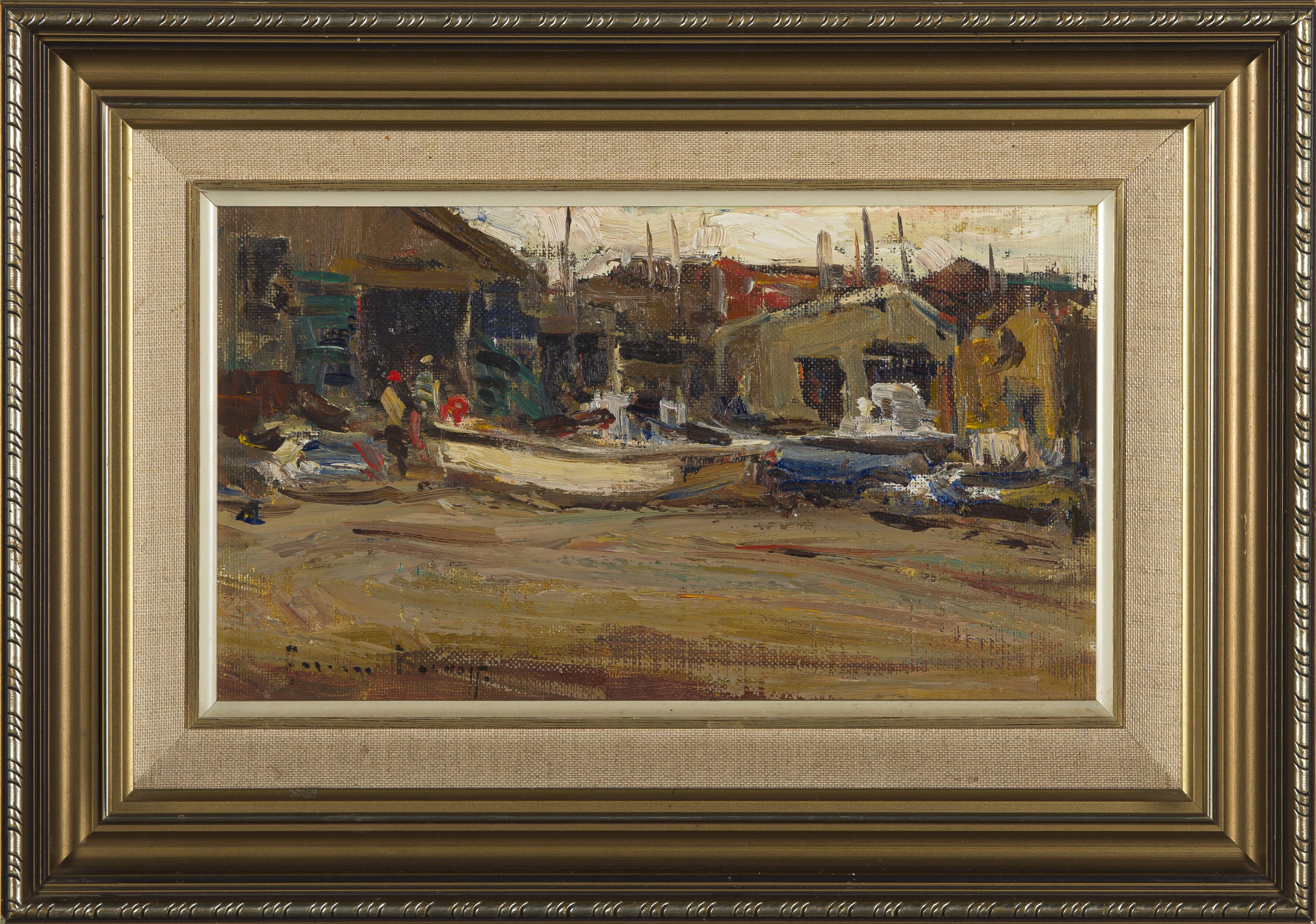 Harbour Scene by Adriaan Boshoff | Strauss & Co