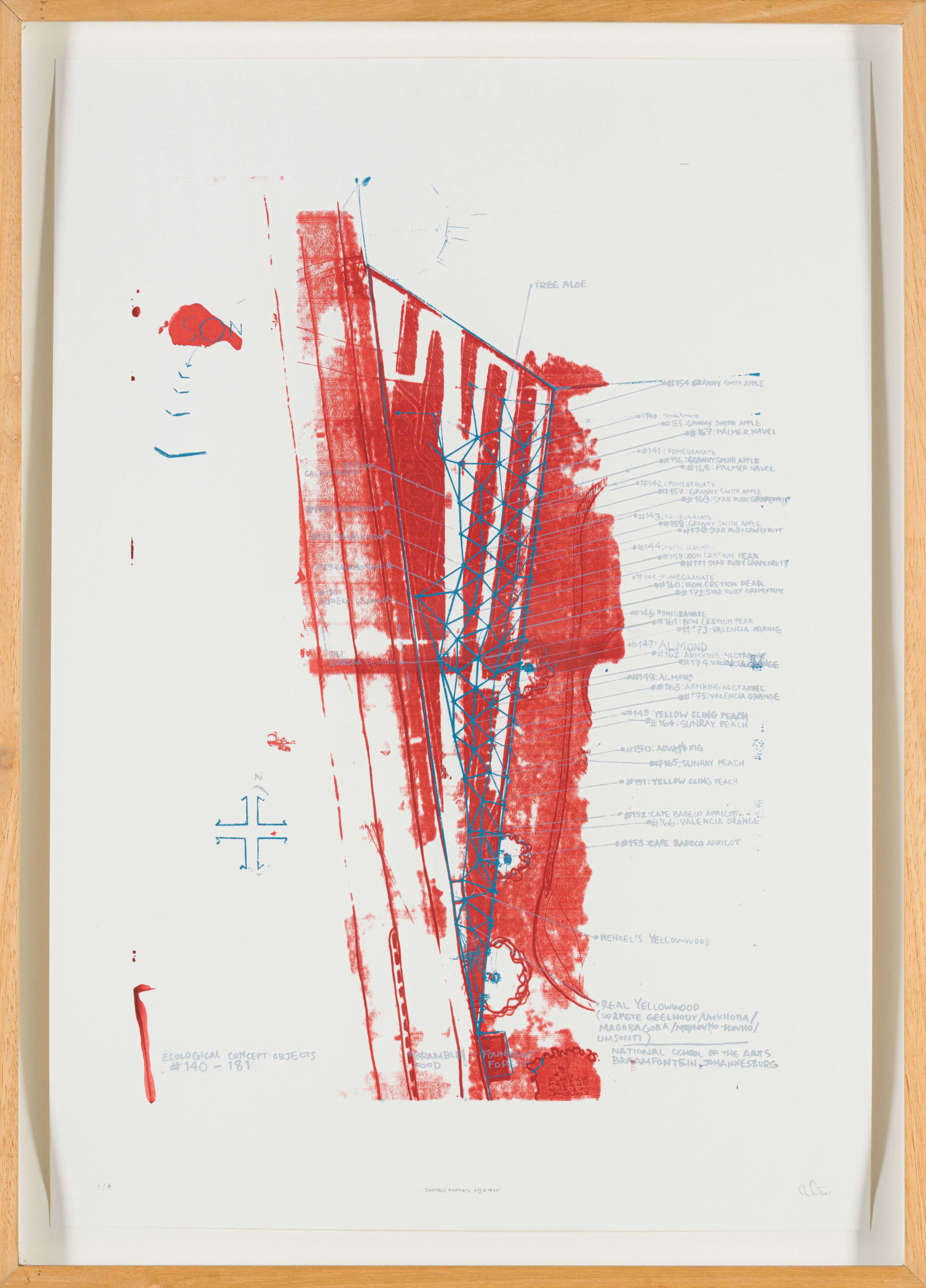 Bramble Fountain G and Text, Bramble Fountain RB & Text, two by Neil le ...