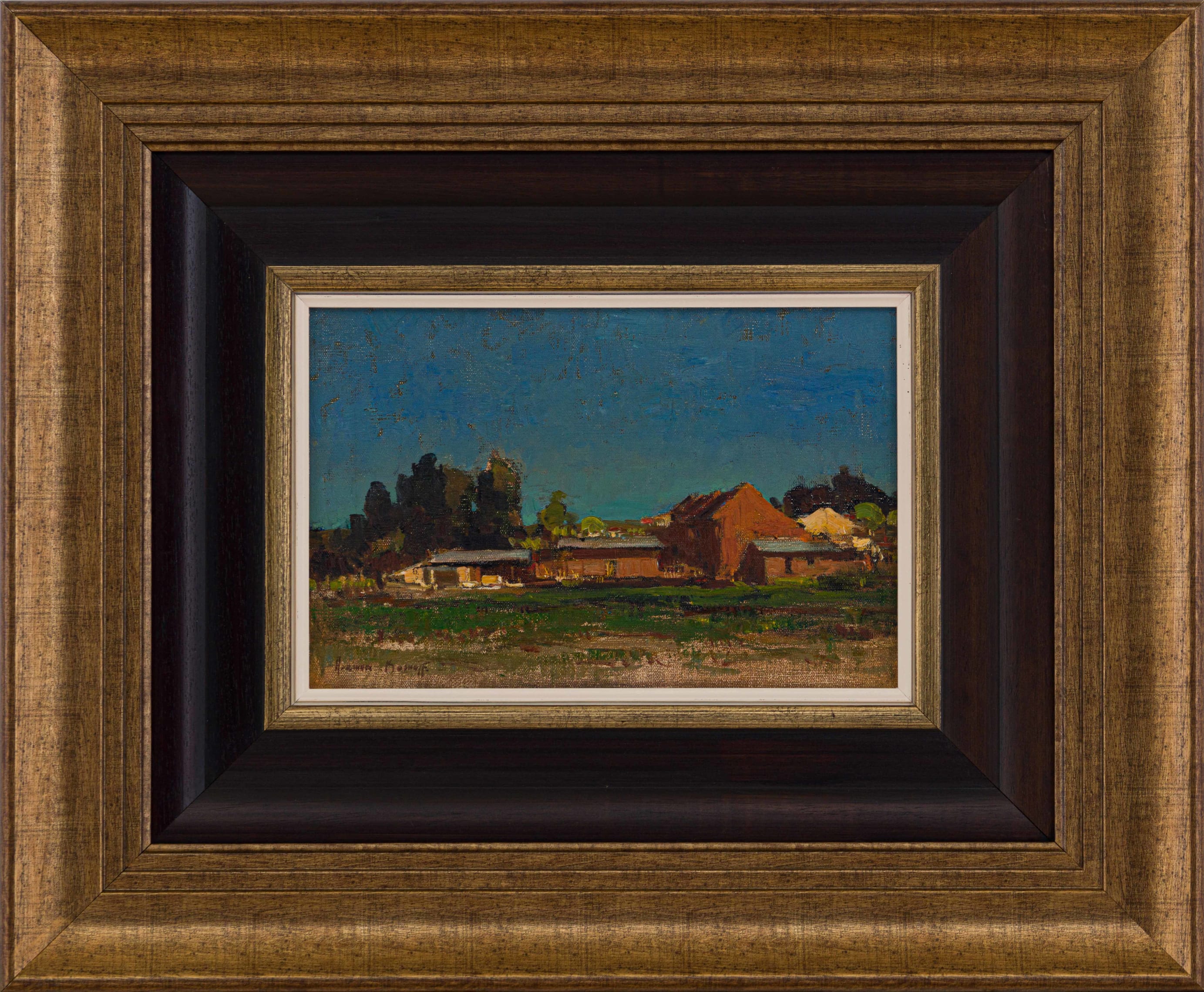 Landscape with Houses by Adriaan Boshoff | Strauss & Co