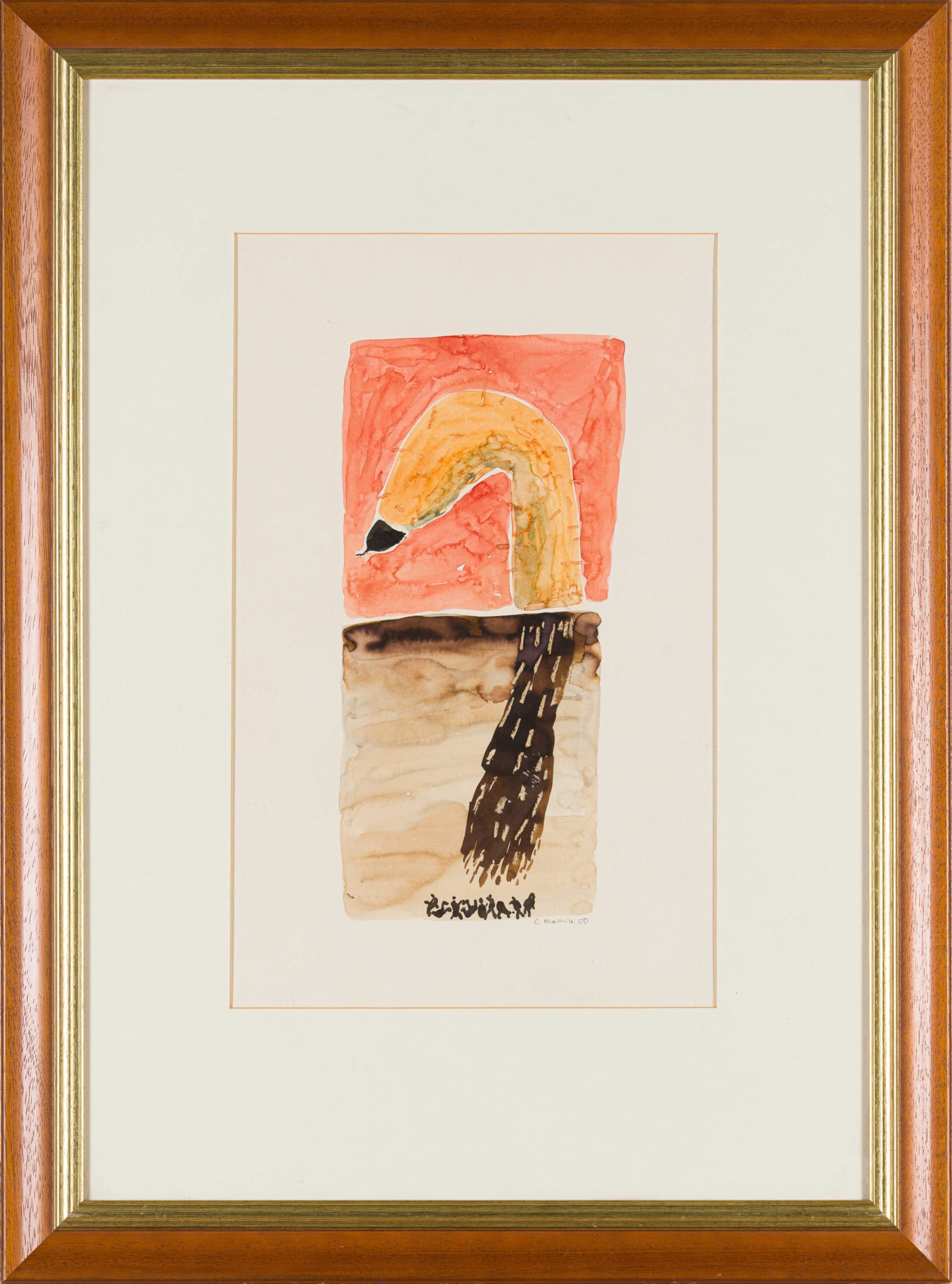 Abstract Landscape with Orange Sky by Colbert Mashile | Strauss & Co