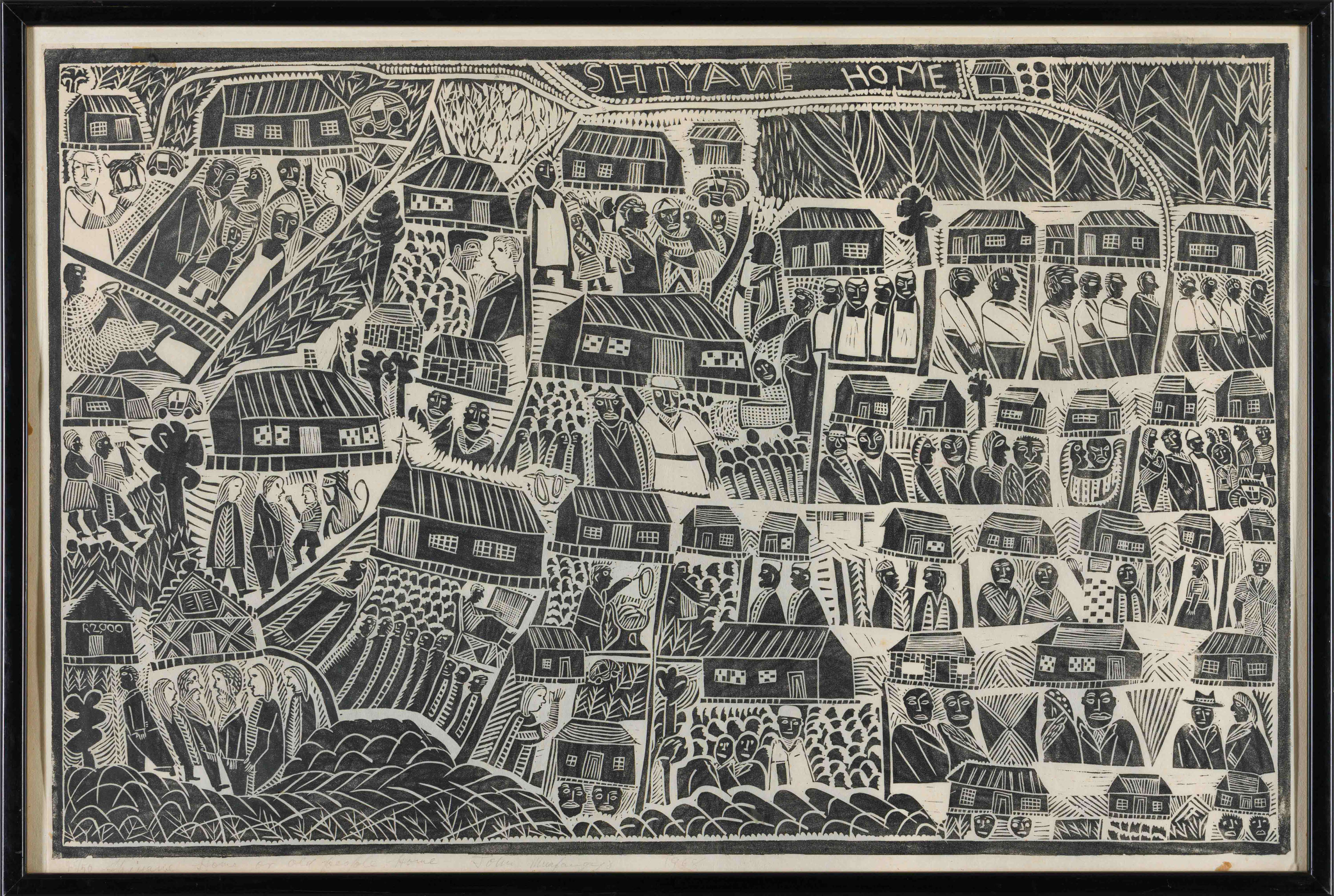 Shiyane Home or Old People Home by John Muafangejo | Strauss & Co