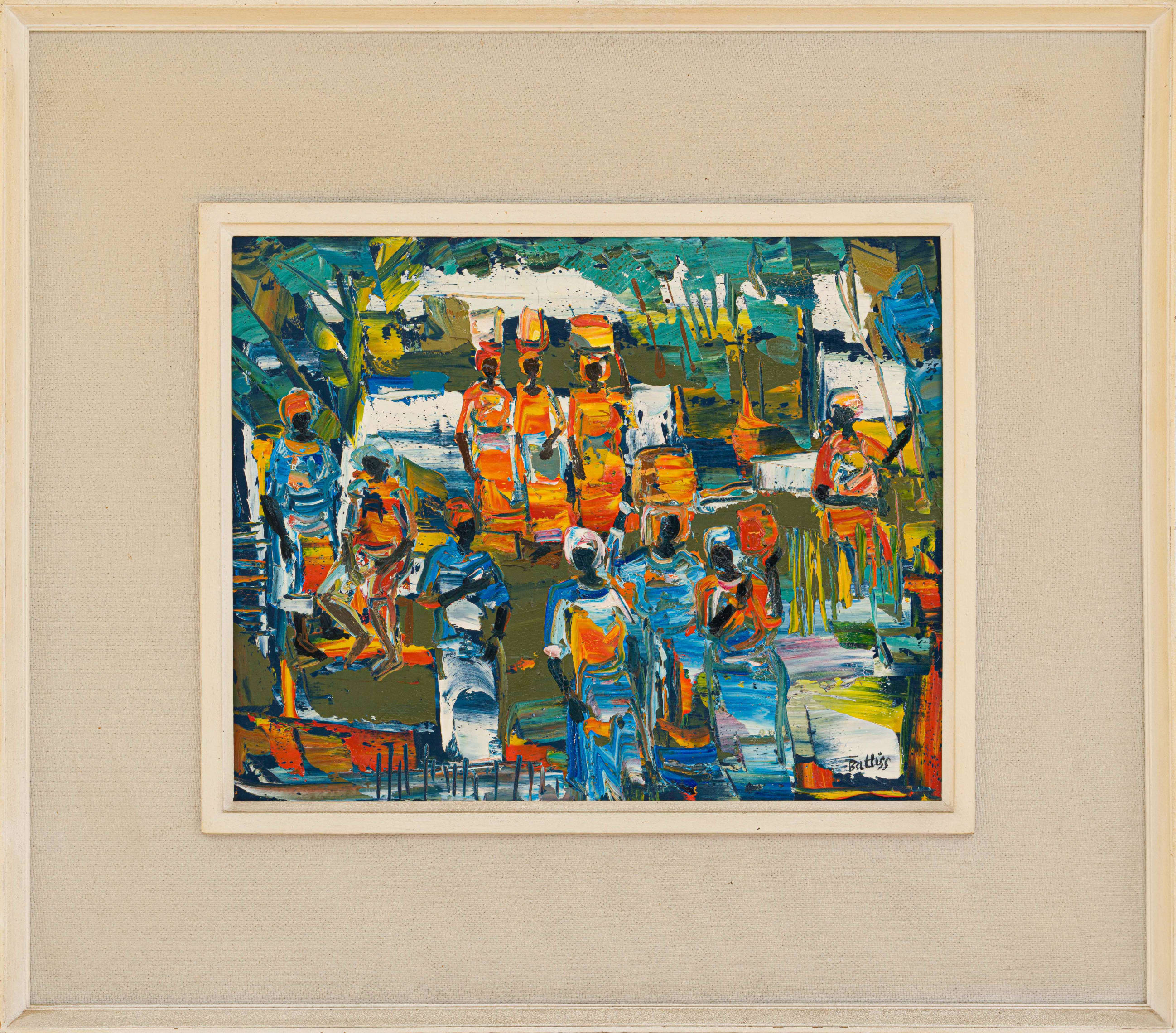 Figures with Pots by Walter Battiss | Strauss & Co