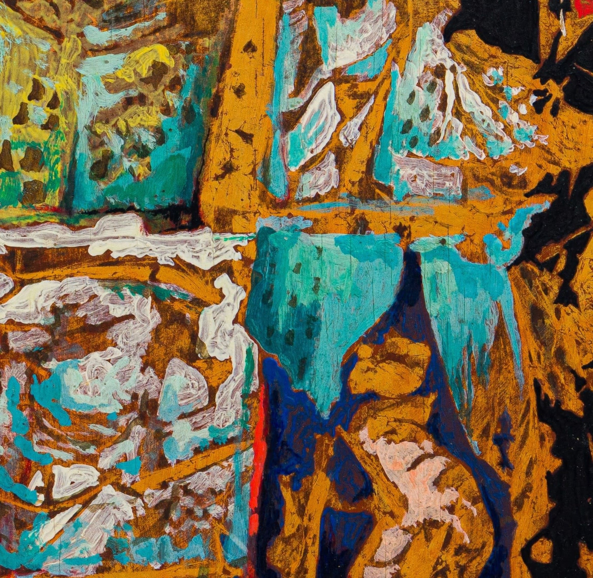 Abstract Composition, triptych by Alexis Preller | Strauss & Co