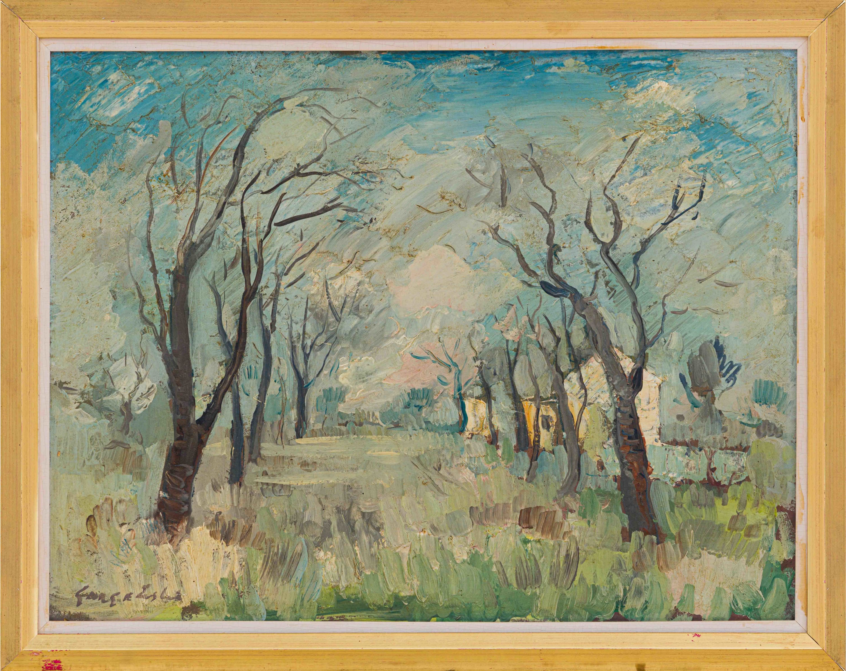 Winter Landscape with Trees by George Enslin | Strauss & Co