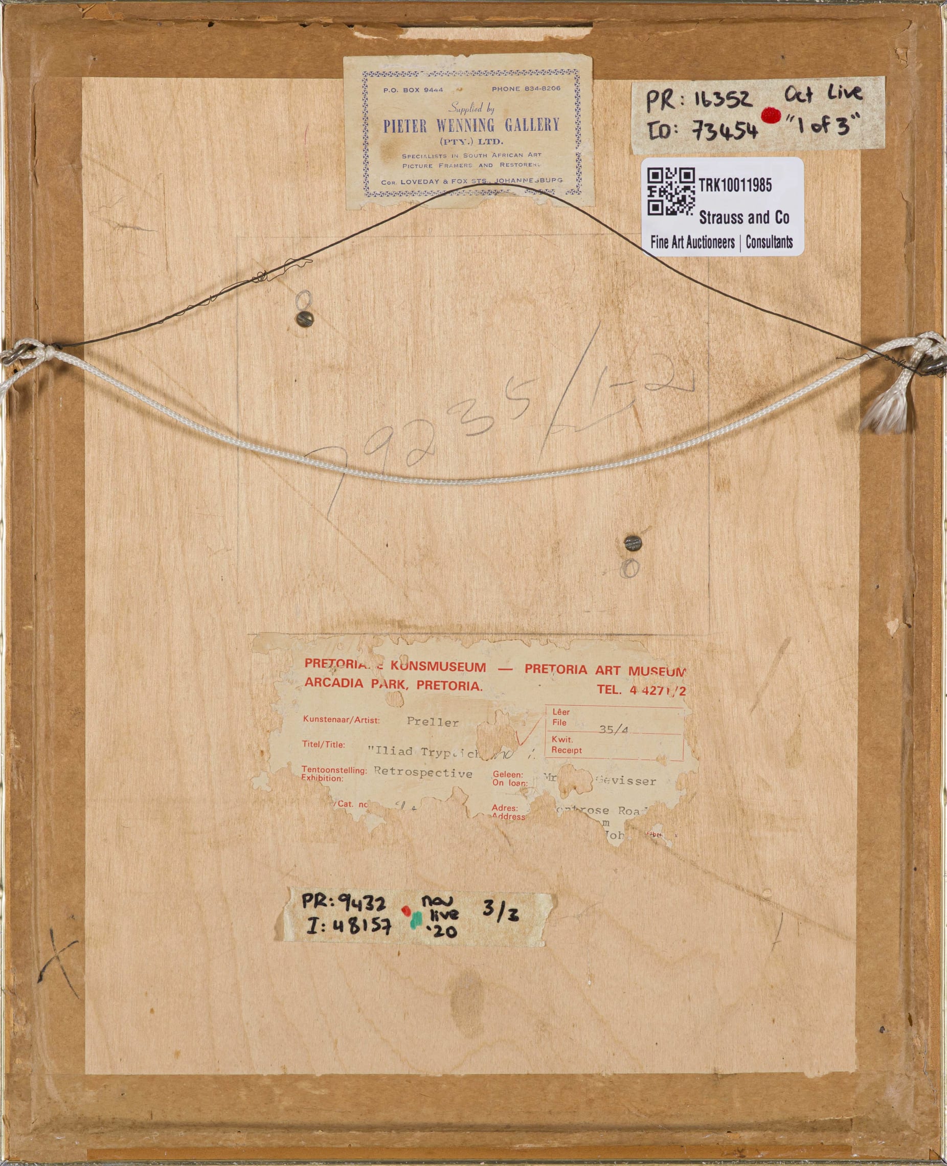 Iliad, triptych by Alexis Preller | Strauss & Co