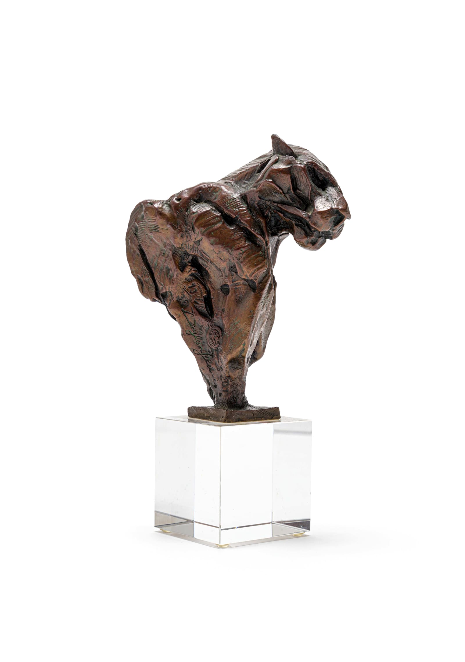 Leopard Bust VIII Maquette (S201) by Dylan Lewis | Strauss & Co