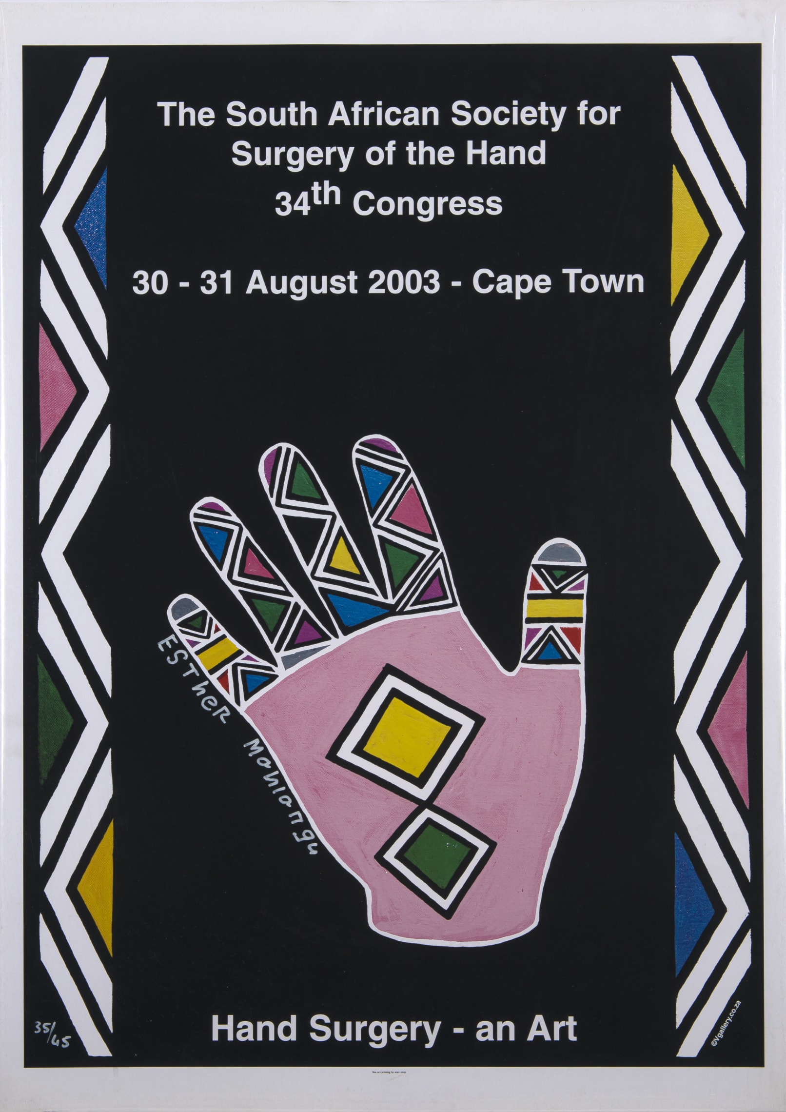 Hand Surgery - an Art Poster by Esther Mahlangu | Strauss & Co