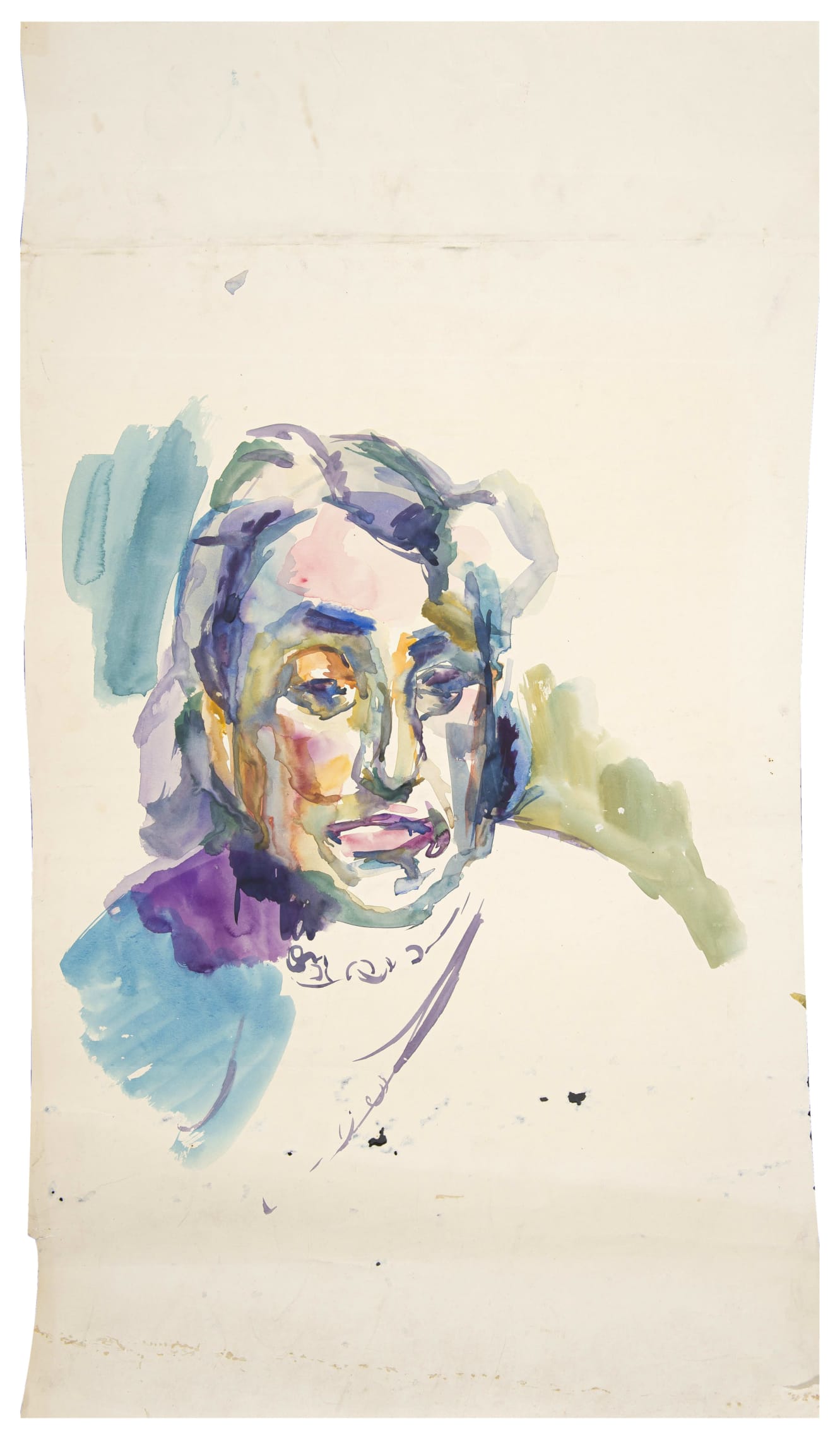 Three Portraits and a Garden Scene, four by Albert Adams | Strauss & Co