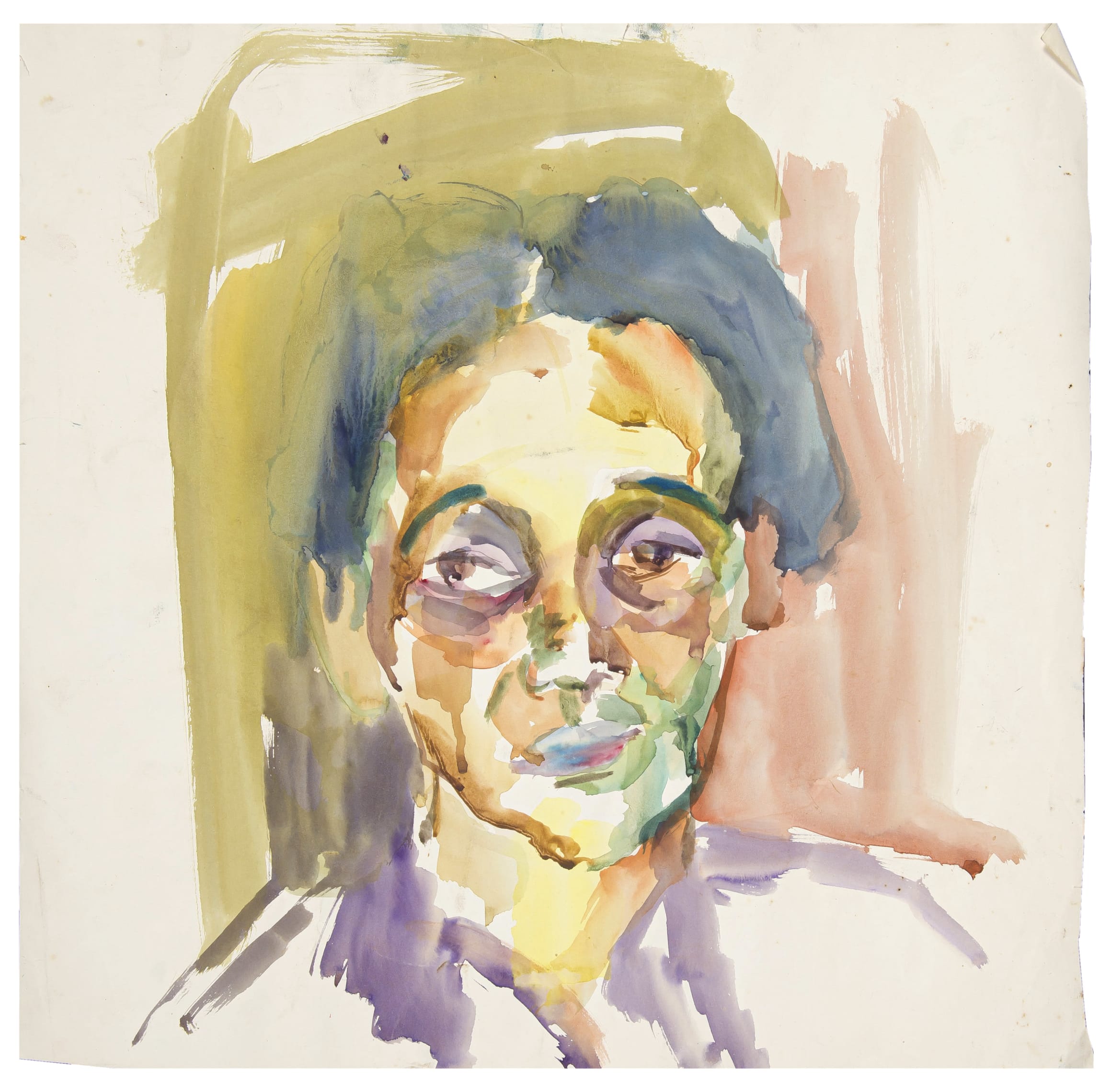 Three Portraits and a Garden Scene, four by Albert Adams | Strauss & Co