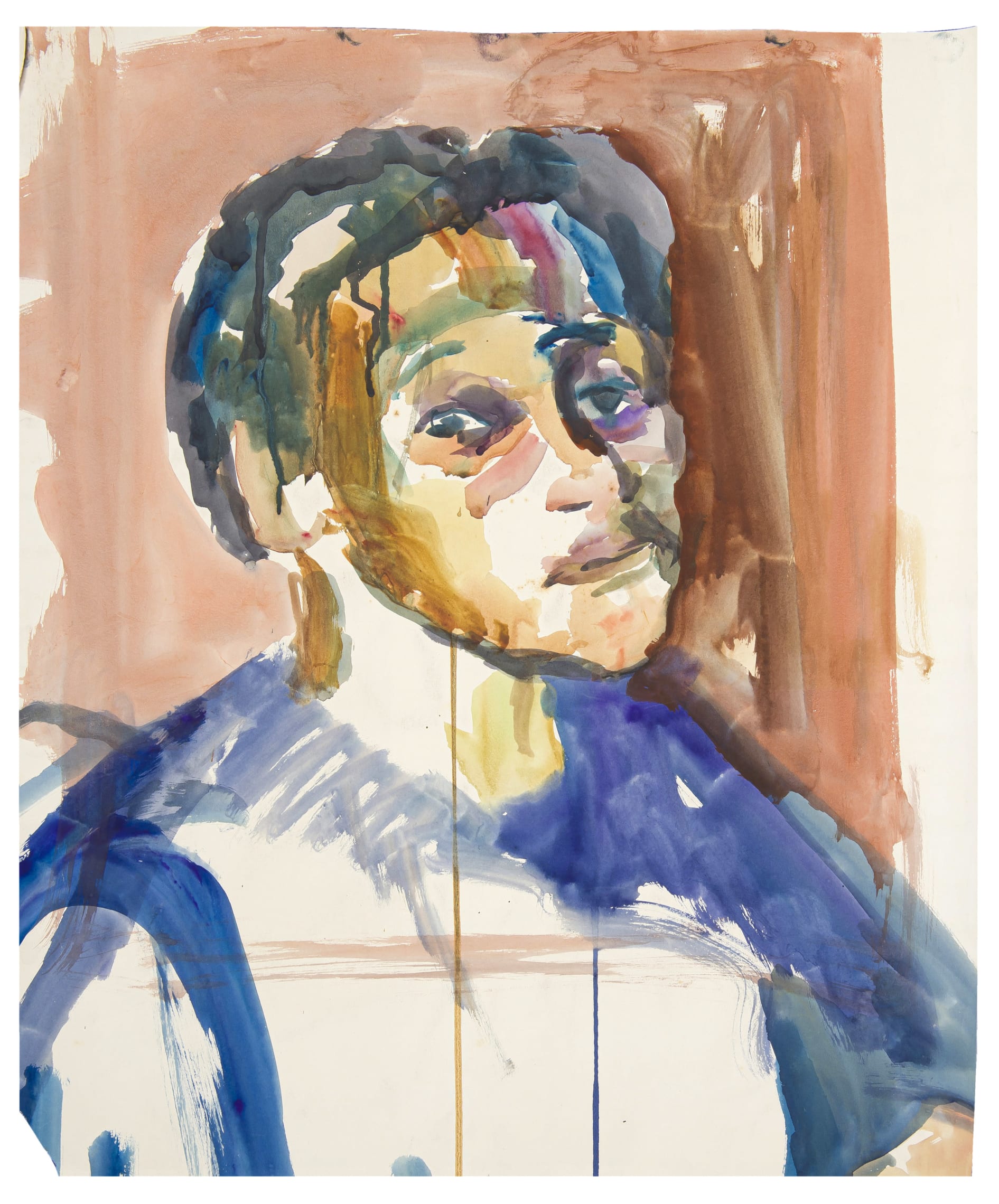 Three Portraits and a Garden Scene, four by Albert Adams | Strauss & Co