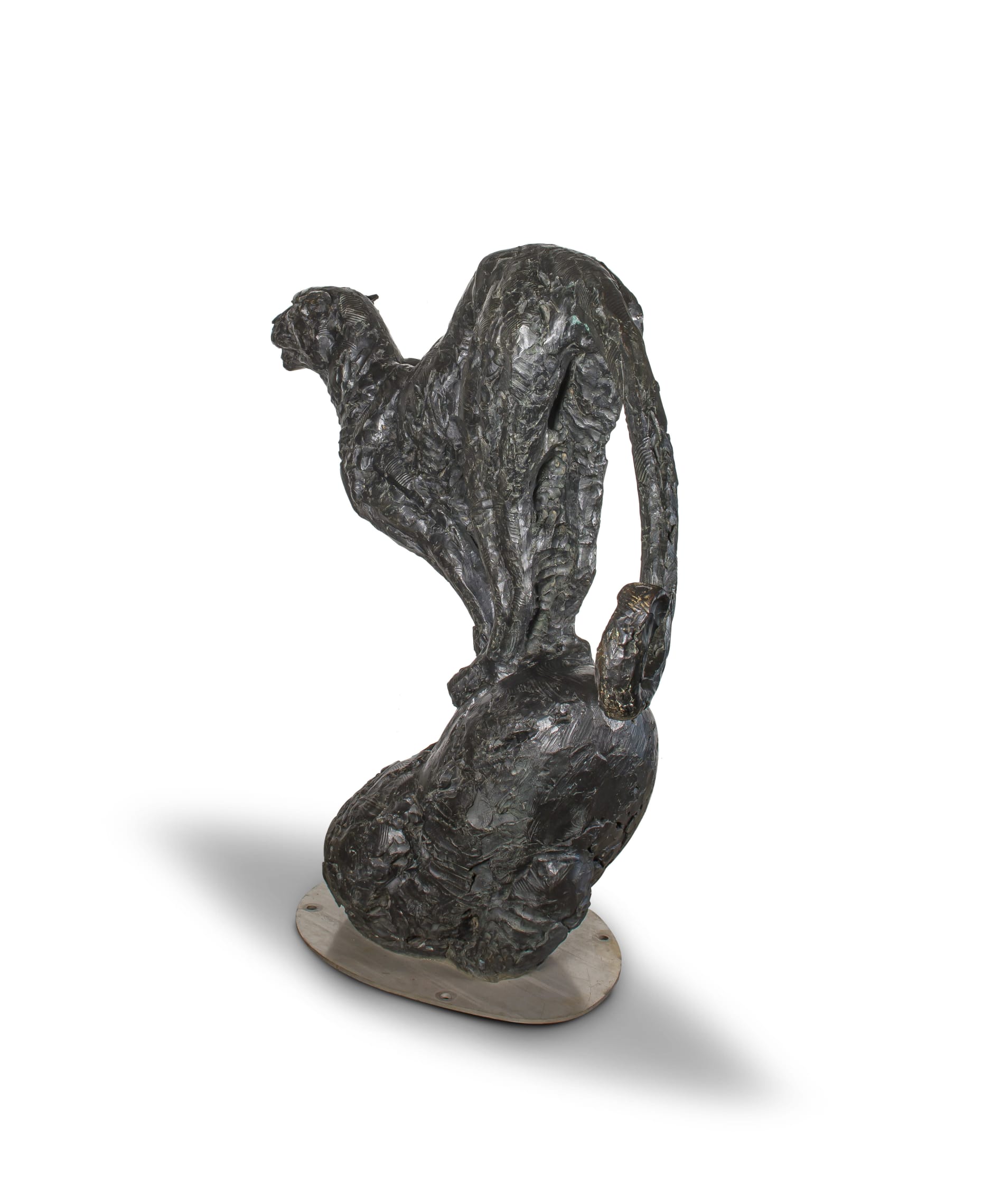 Leopard on a Boulder (S336) by Dylan Lewis | Strauss & Co