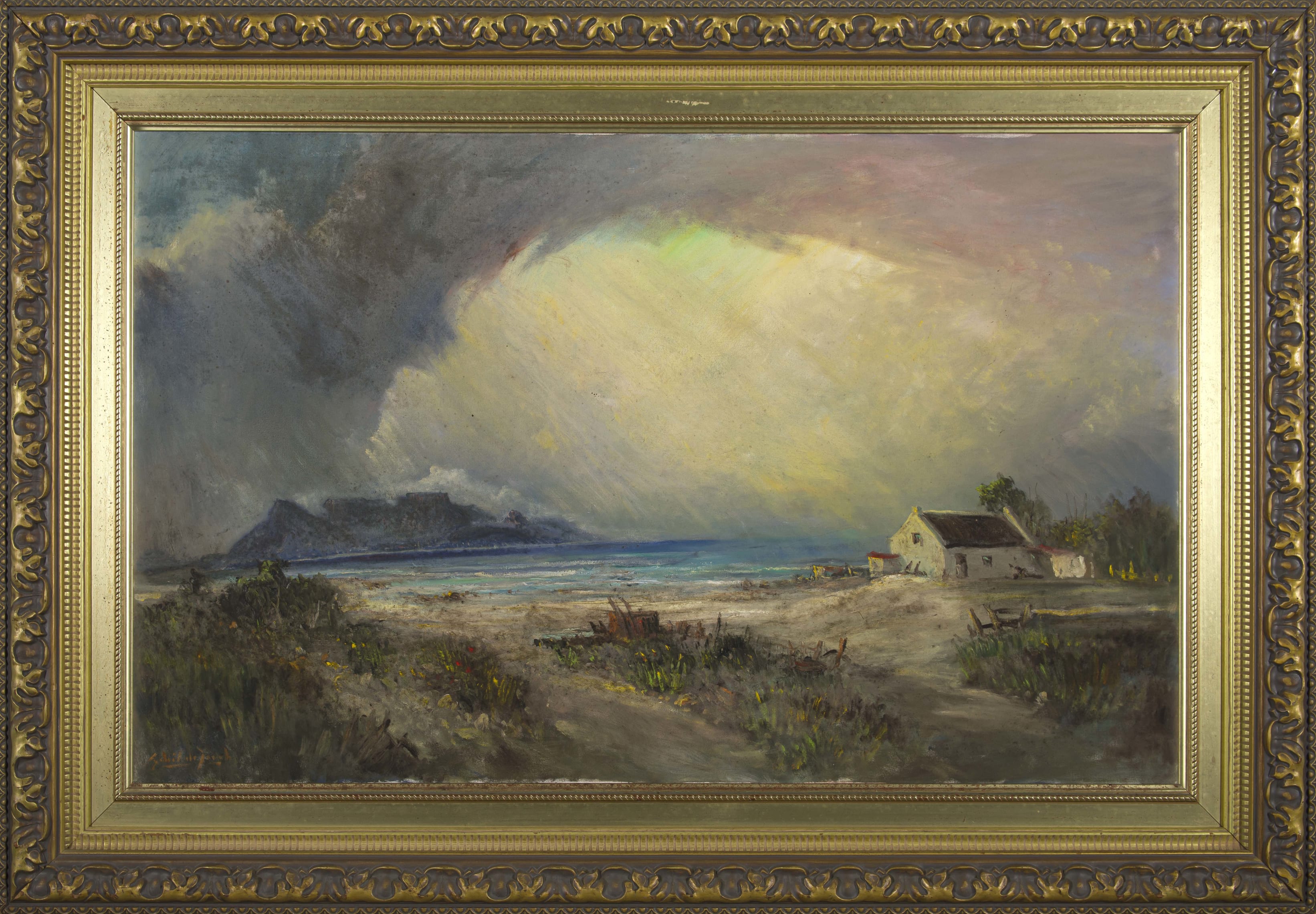 View of Table Mountain from Milnerton by Gabriel de Jongh | Strauss & Co