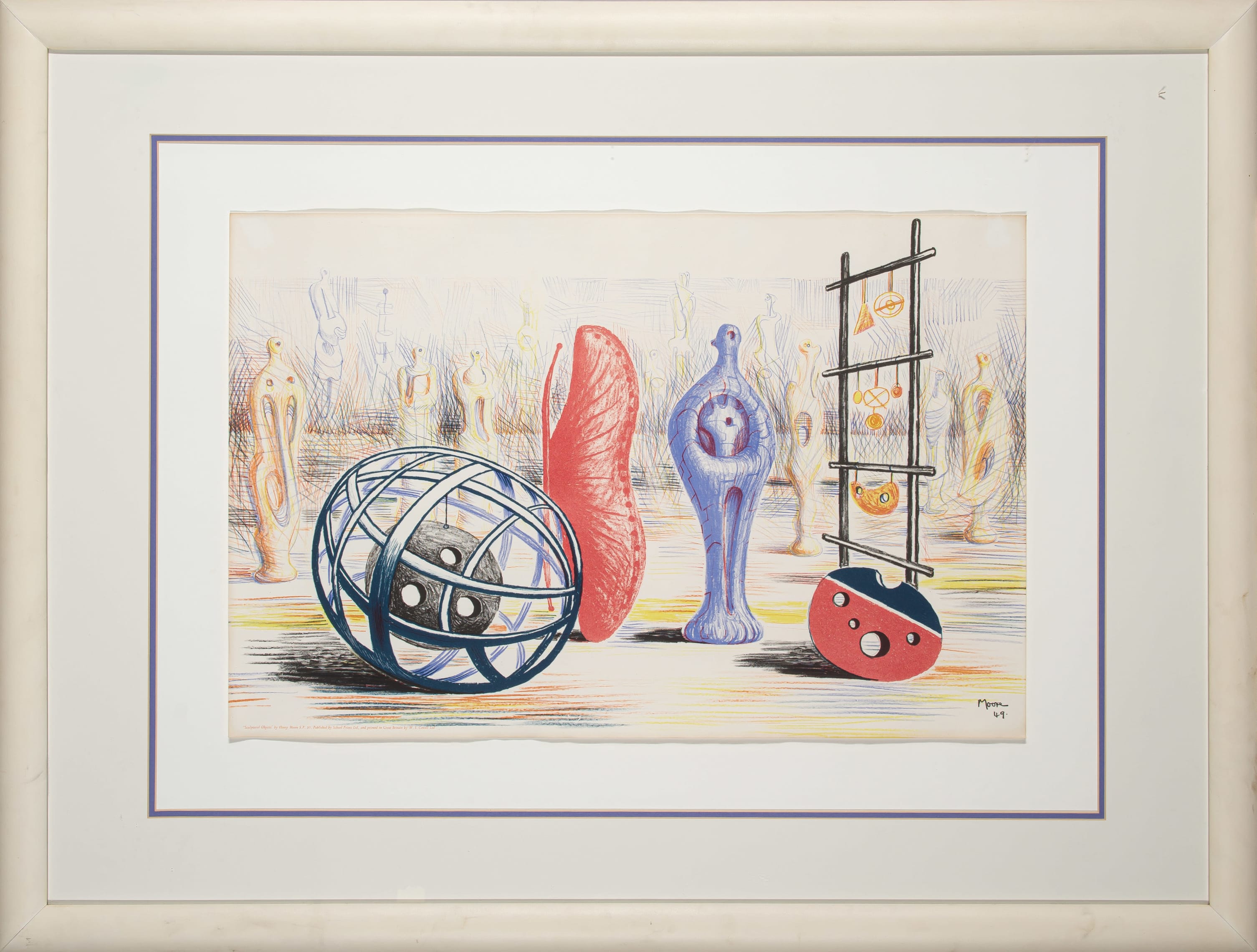 Sculptural Object, Sculptural Objects Series (Cramer 7) by Henry Moore ...