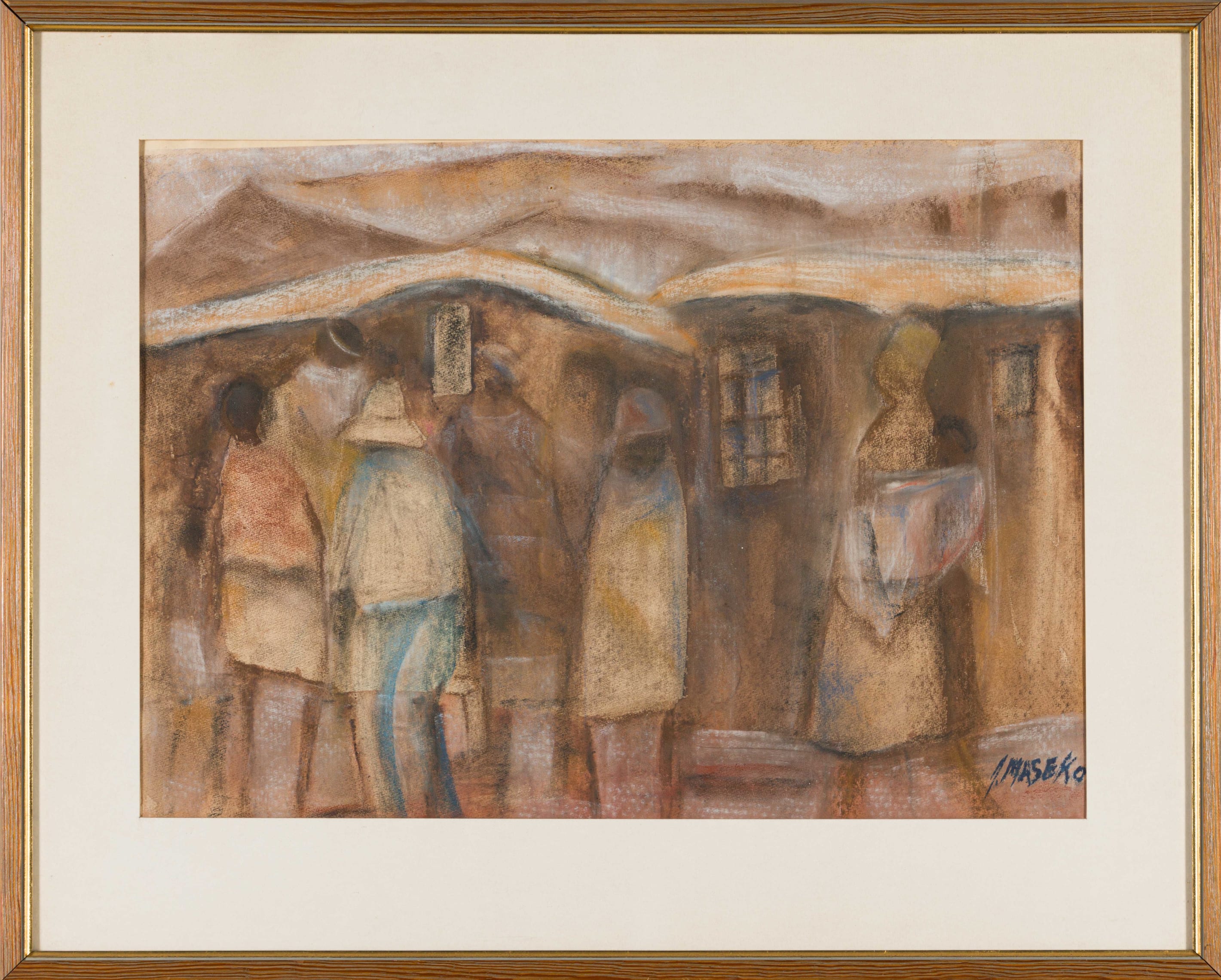 Village Scene by Joe Maseko | Strauss & Co